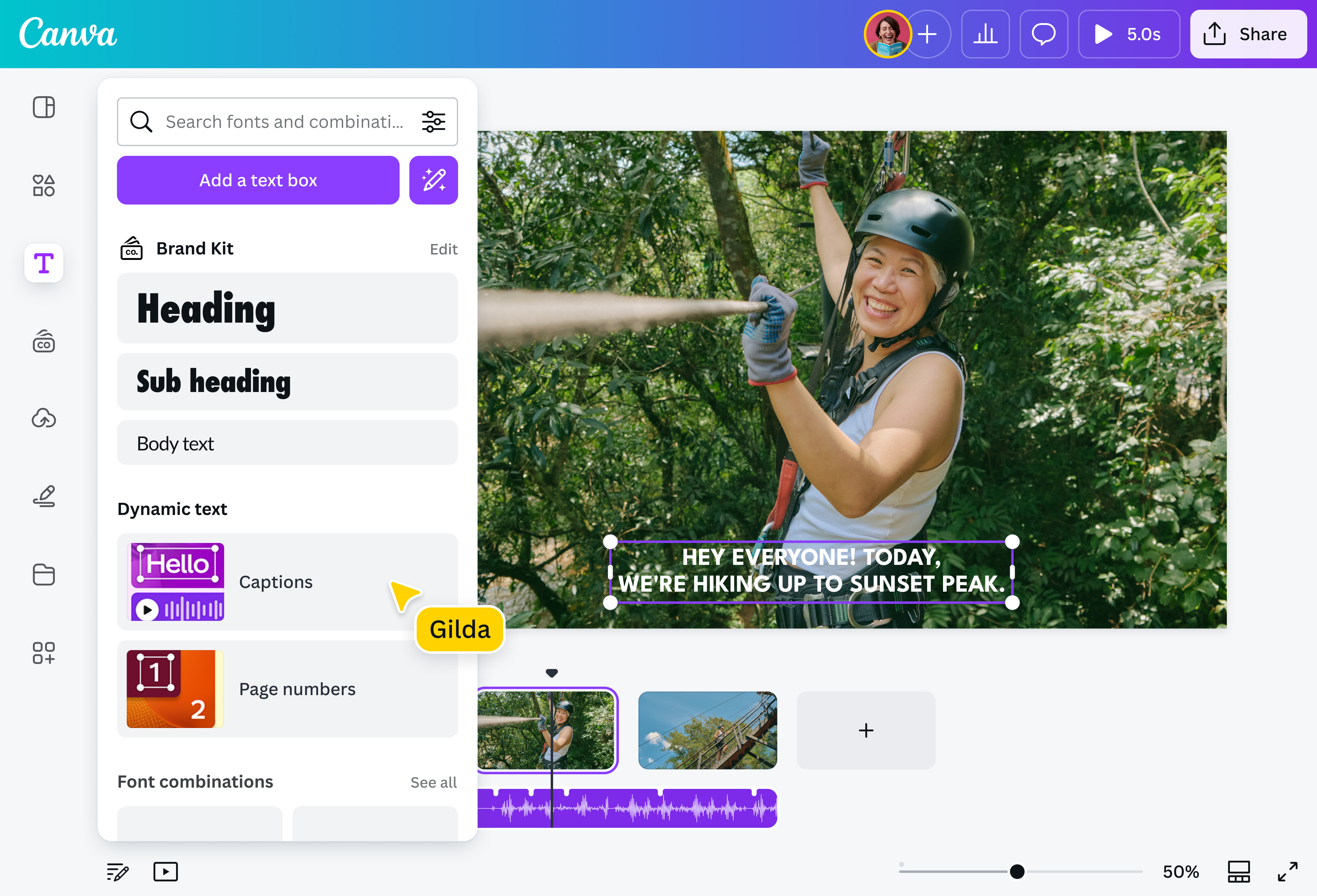 Untertitel in Videos einfügen | Caption-Generator | Canva