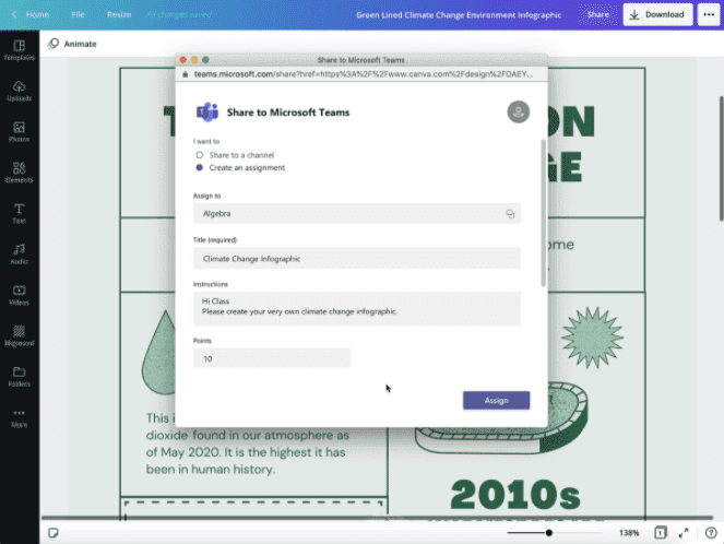 Microsoft integrations with Canva | Canva Education