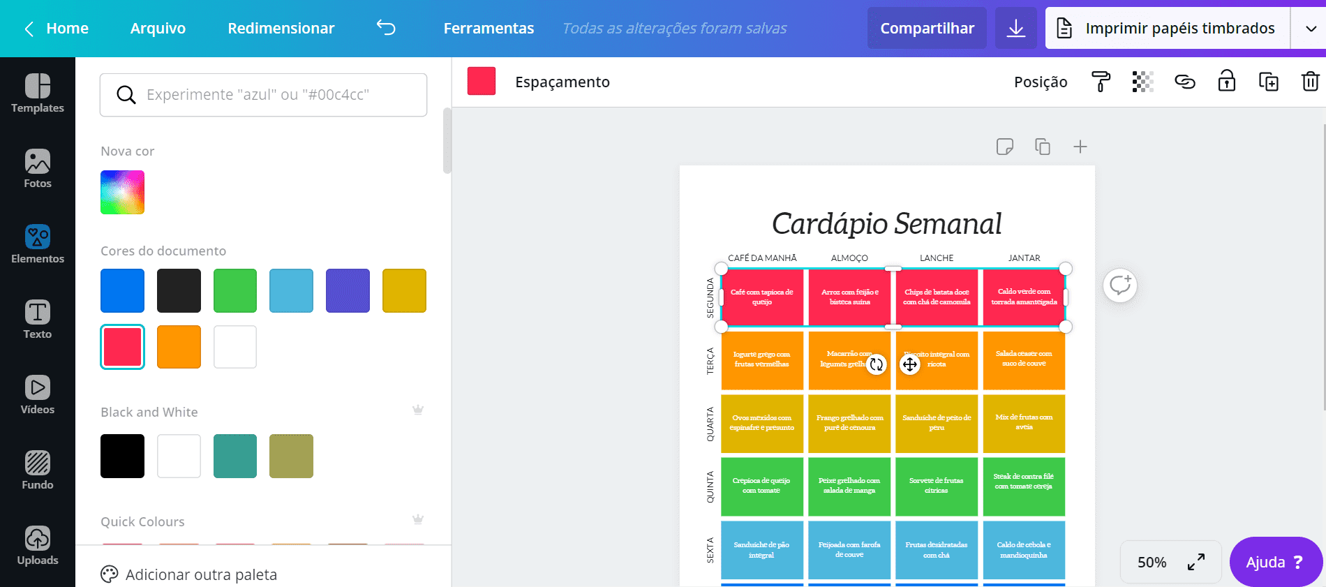 Como Montar um Cardápio Semanal com Modelos Grátis