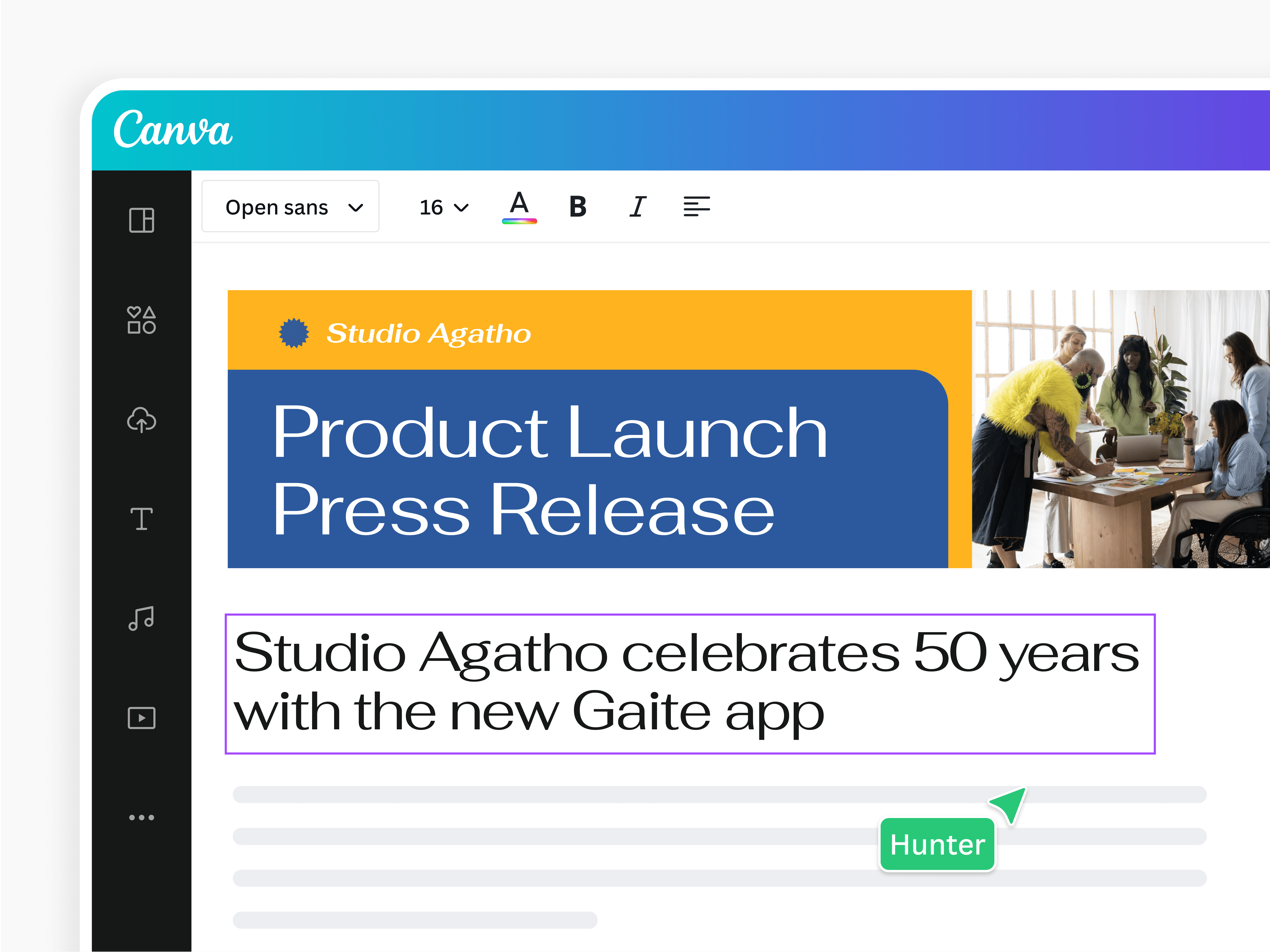 Como fazer um comunicado de imprensa (exemplos e dicas) | Canva