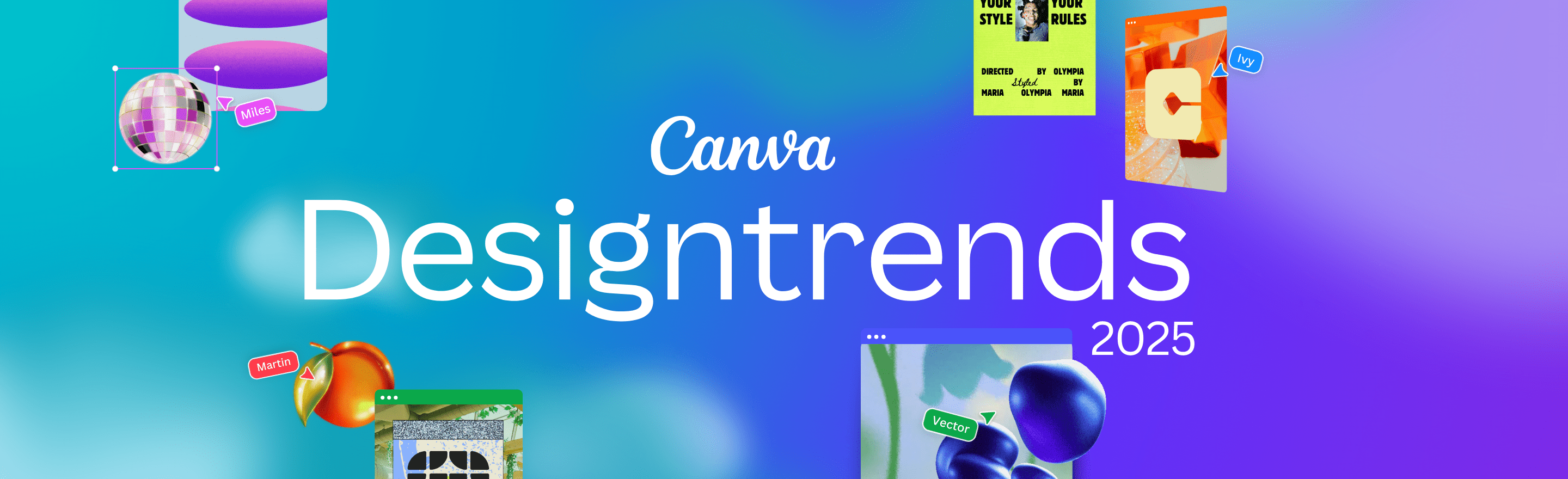 Gewinne einen Vorsprung: Die Top-Designtrends auf Canva für 2025