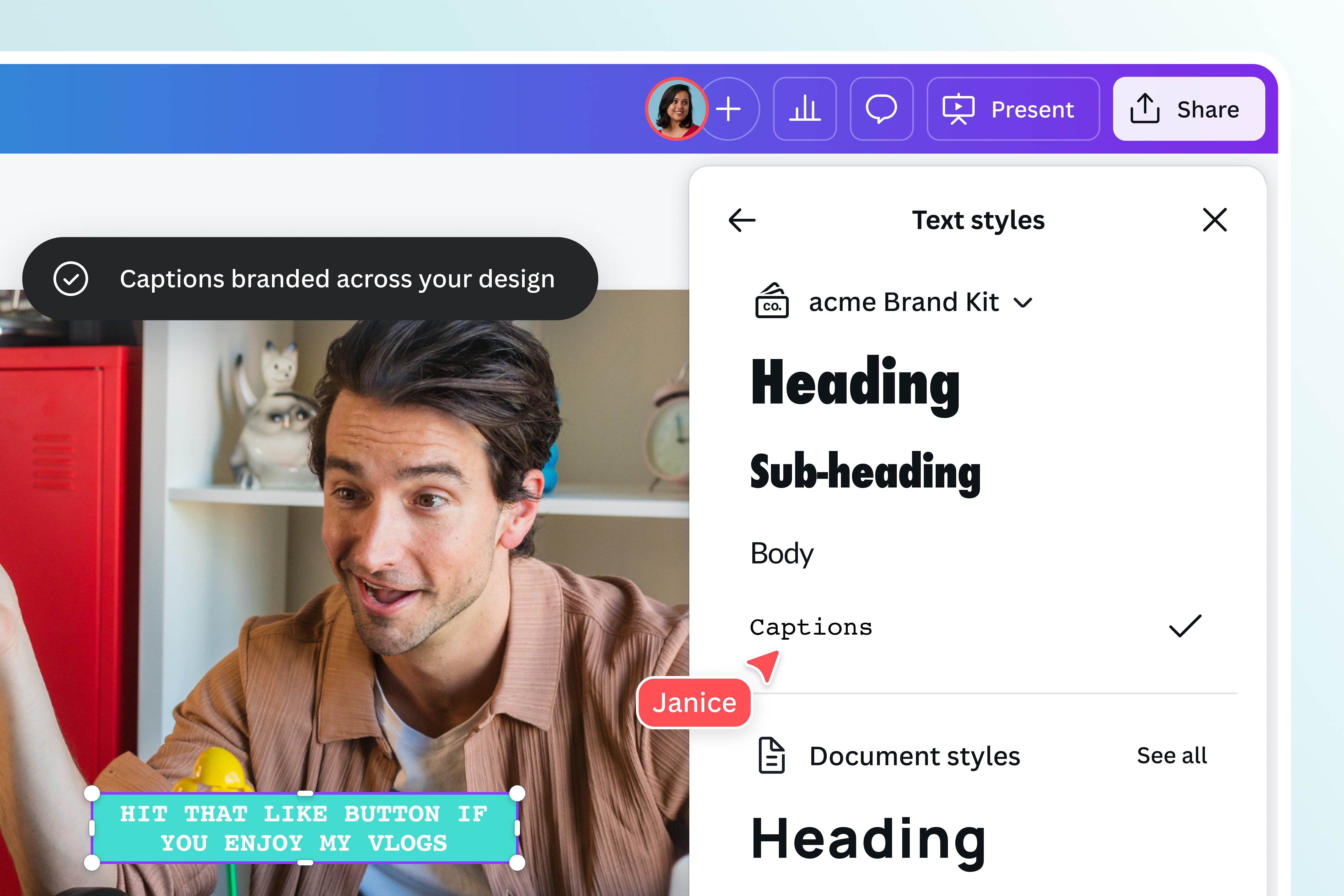 Añadir subtítulos a vídeos: generador de subtítulos para vídeos | Canva