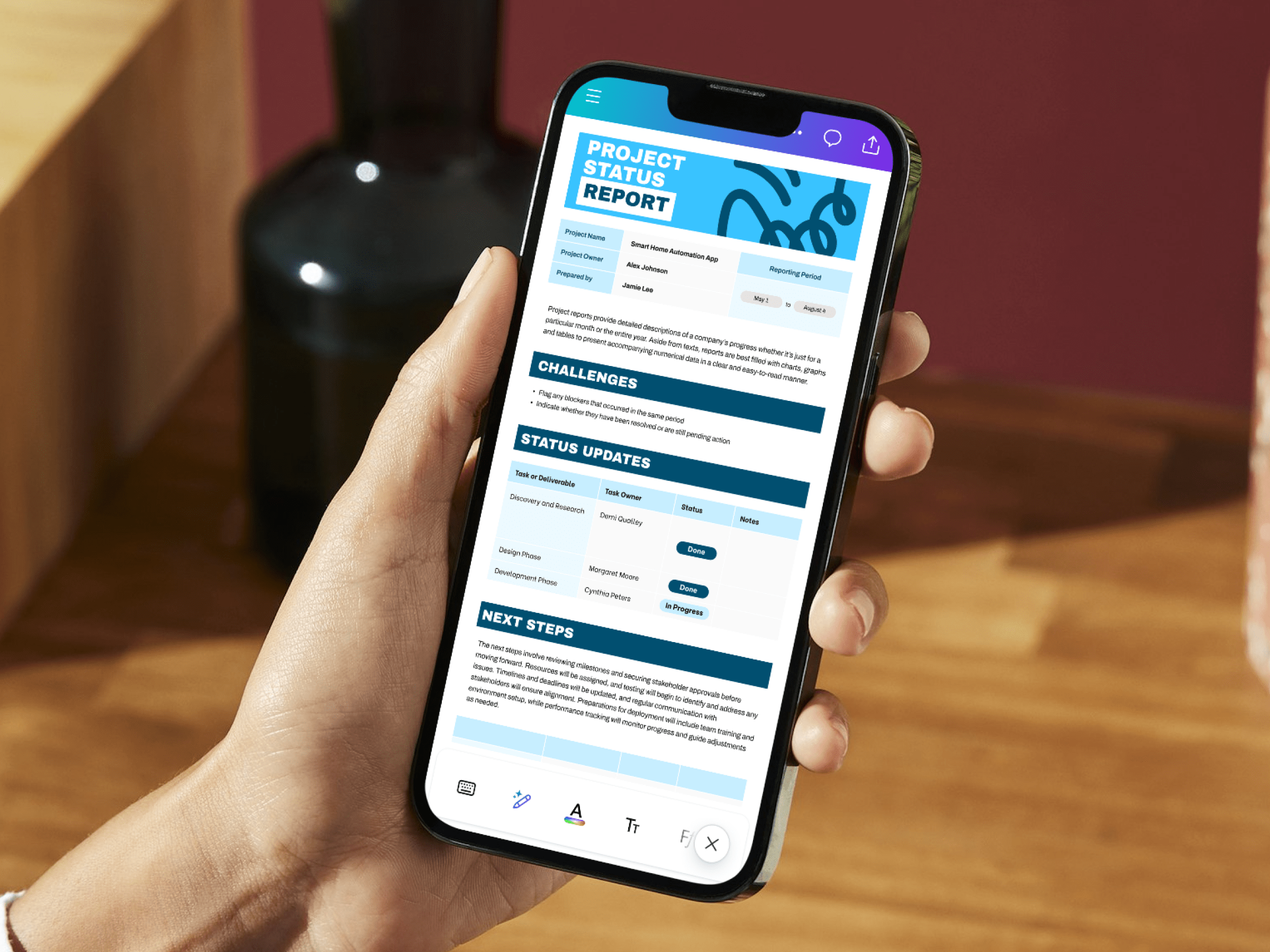 How to Write a Project Status Report (Examples & Tips) | Canva