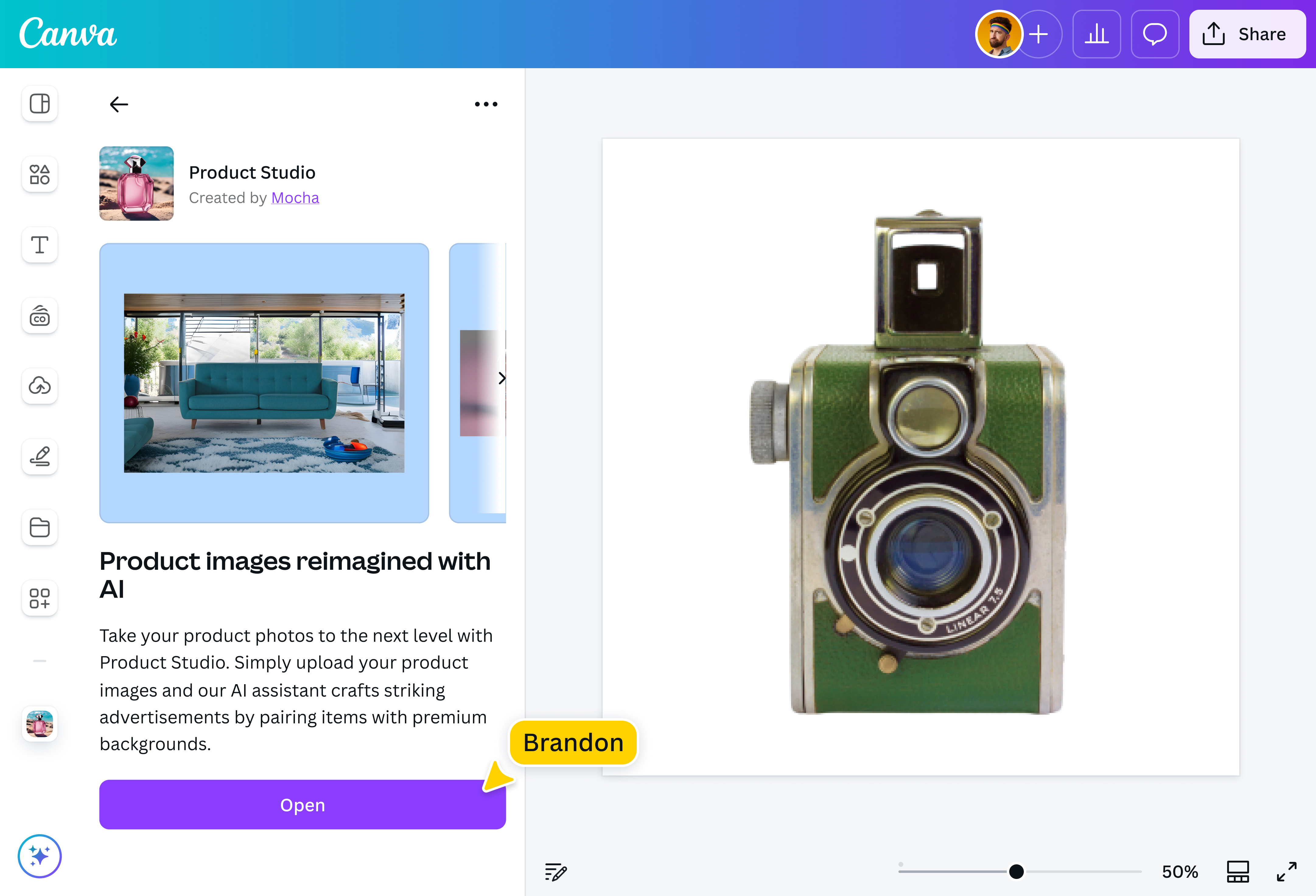 Generador de fondos con IA en línea gratis | Canva