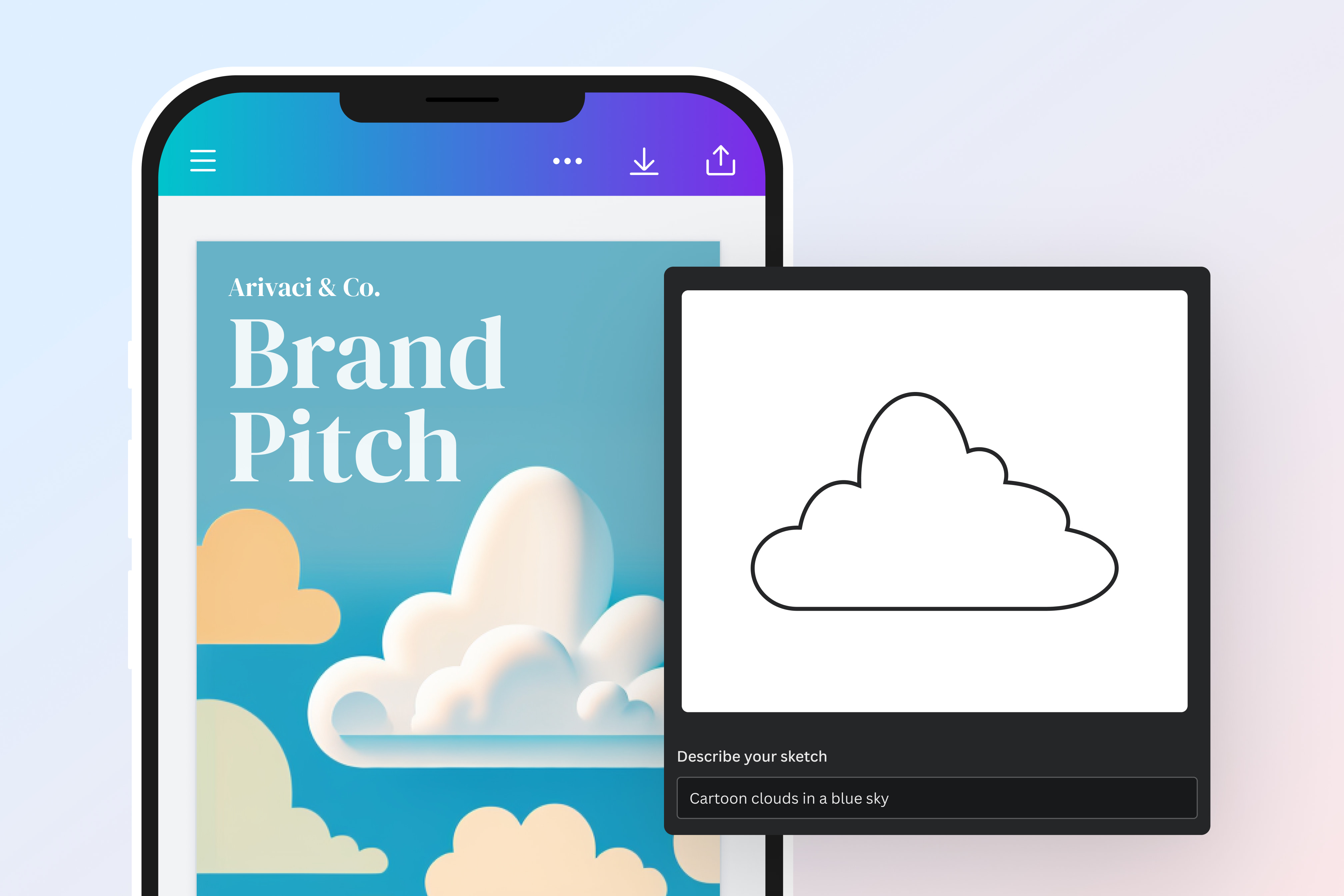 Convierte dibujos en imágenes con IA | Canva