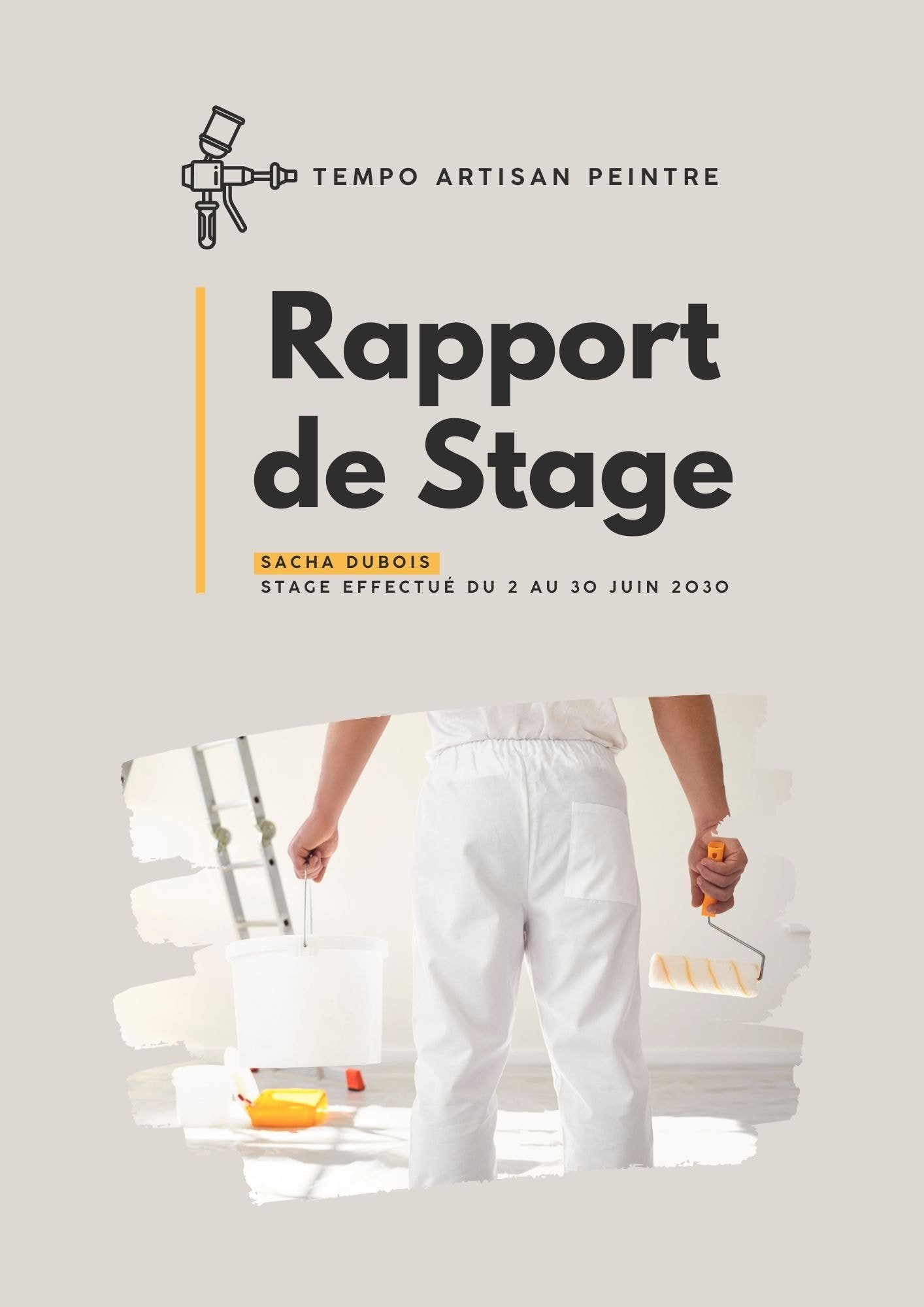 Exemple De Page De Garde Dun Rapport De Stage Joy Studio
