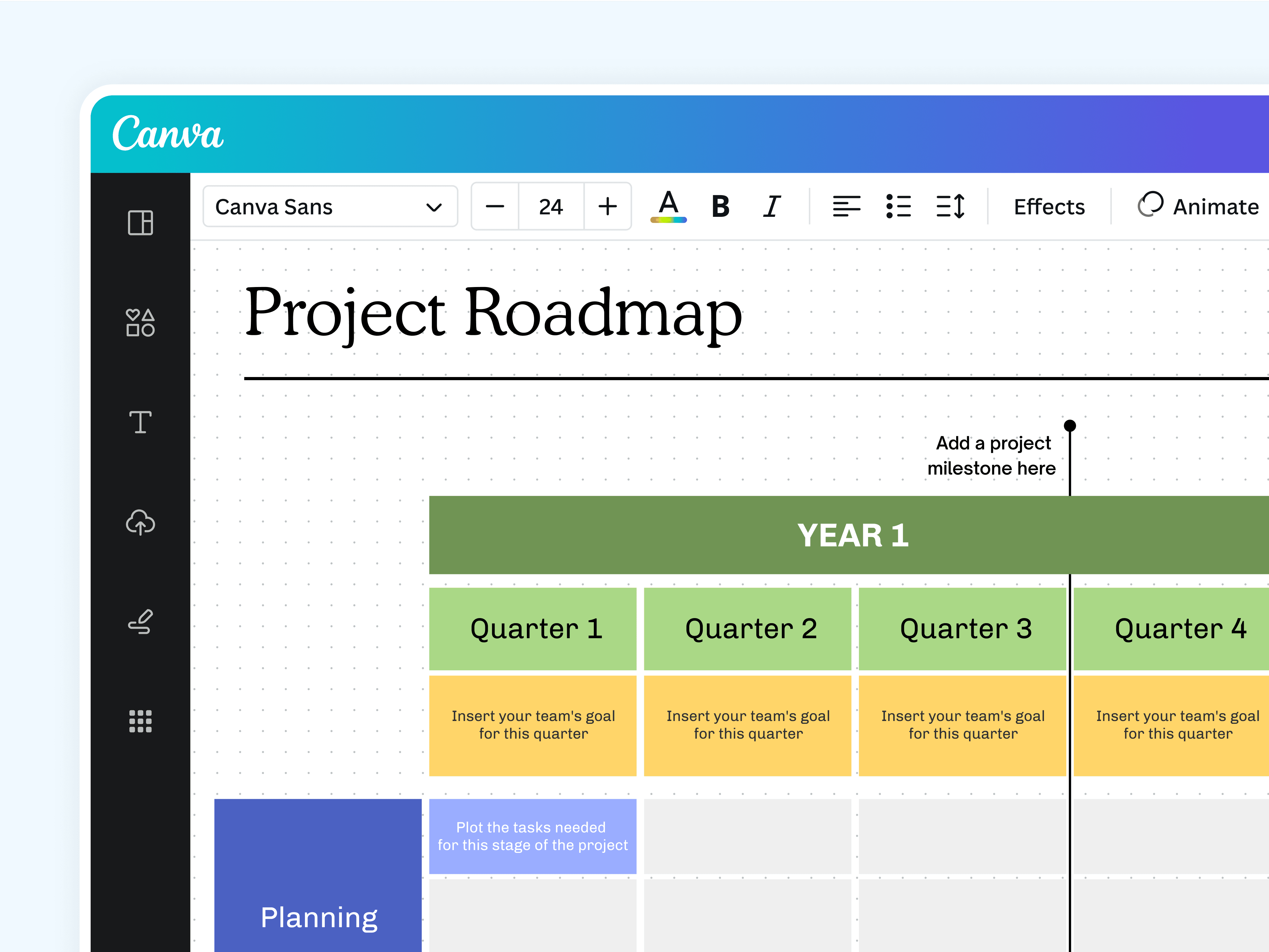 Cómo hacer hojas de ruta - Plantillas de roadmaps y consejos | Canva