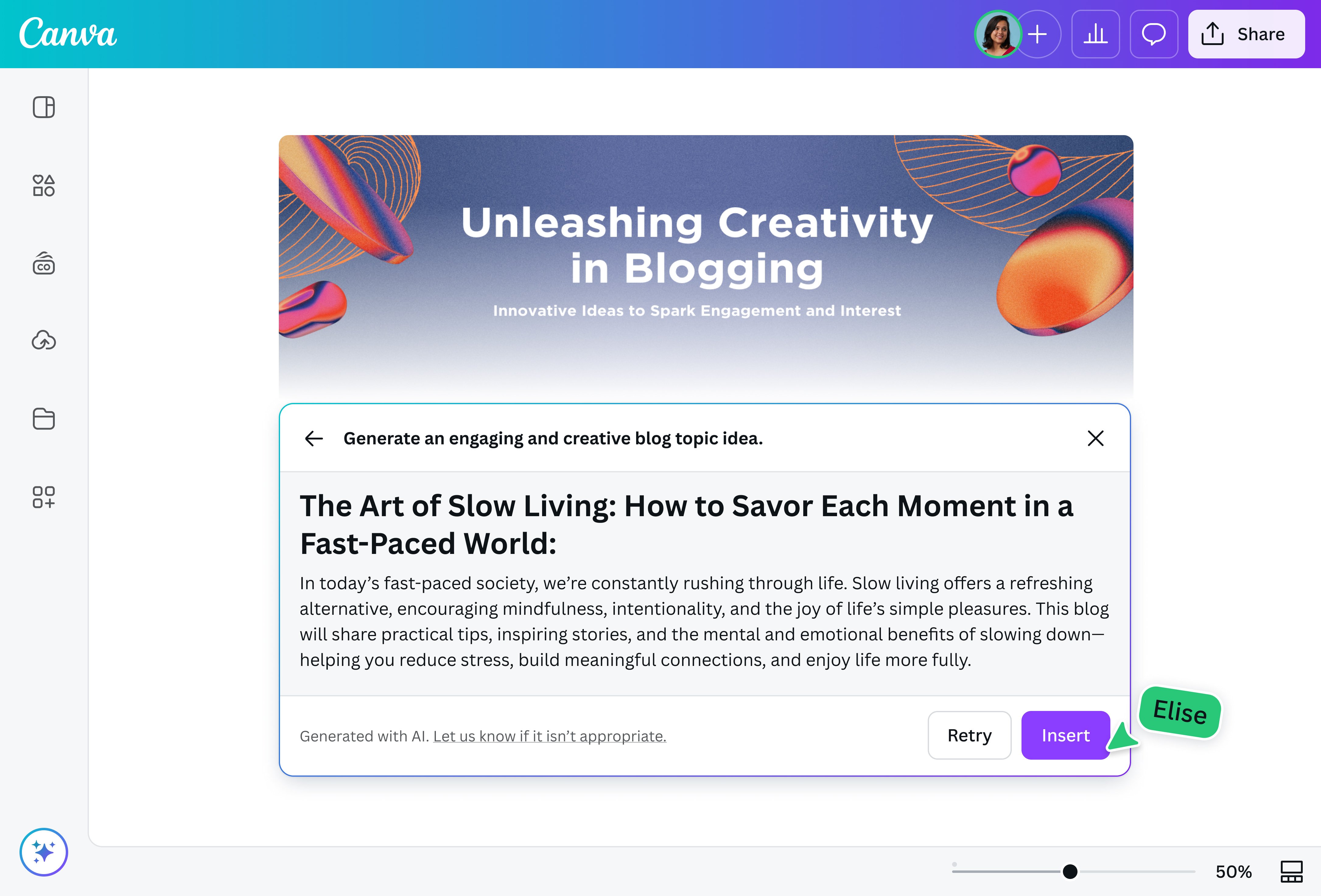Free Blog Topic Generator | Canva