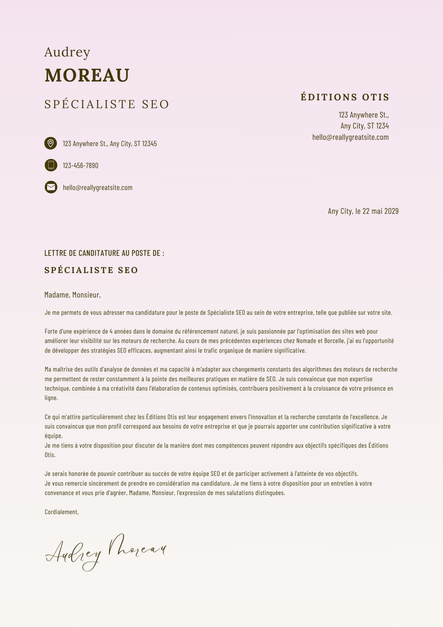 Lettre de motivation : le top des modèles & conseils | Canva