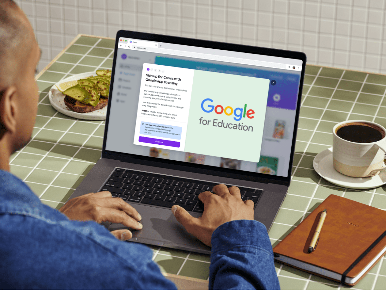 Få Canva til din grundskole eller dit skoledistrikt – 100 % gratis.