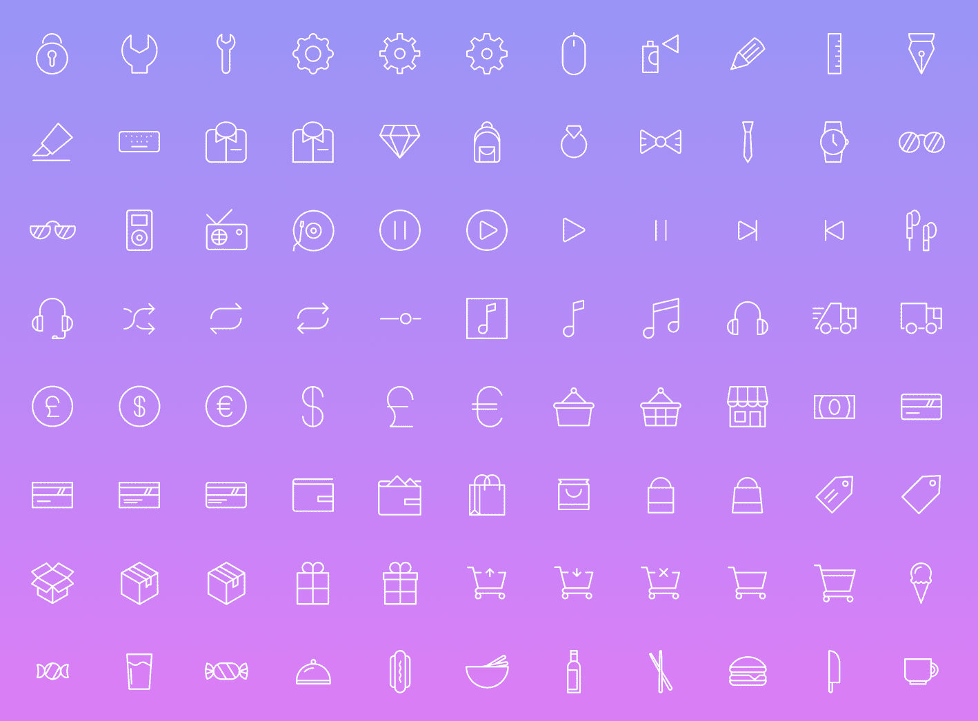60 free outline icon sets perfect for contemporary designs