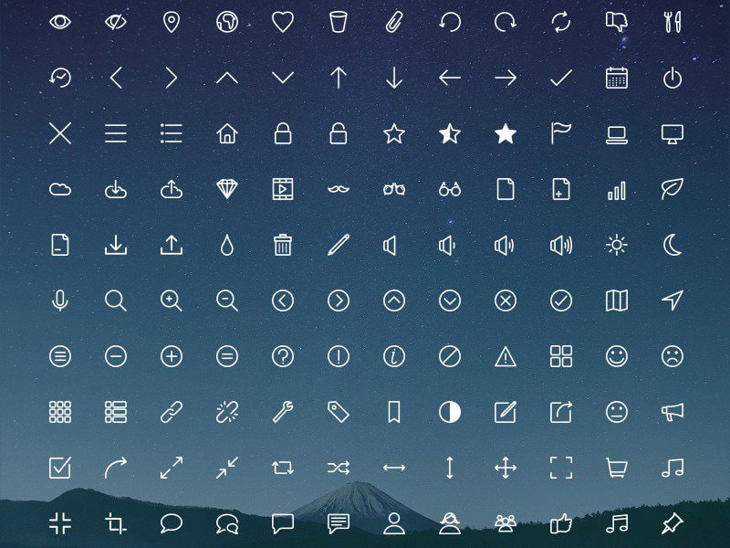60 free outline icon sets perfect for contemporary designs