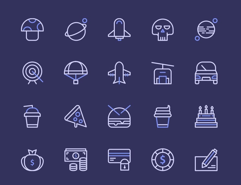 60 free outline icon sets perfect for contemporary designs
