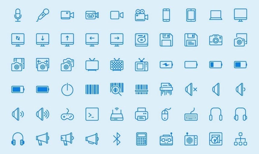 60 free outline icon sets perfect for contemporary designs