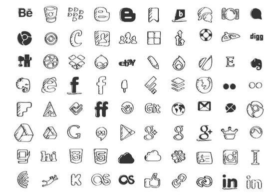 60 free outline icon sets perfect for contemporary designs
