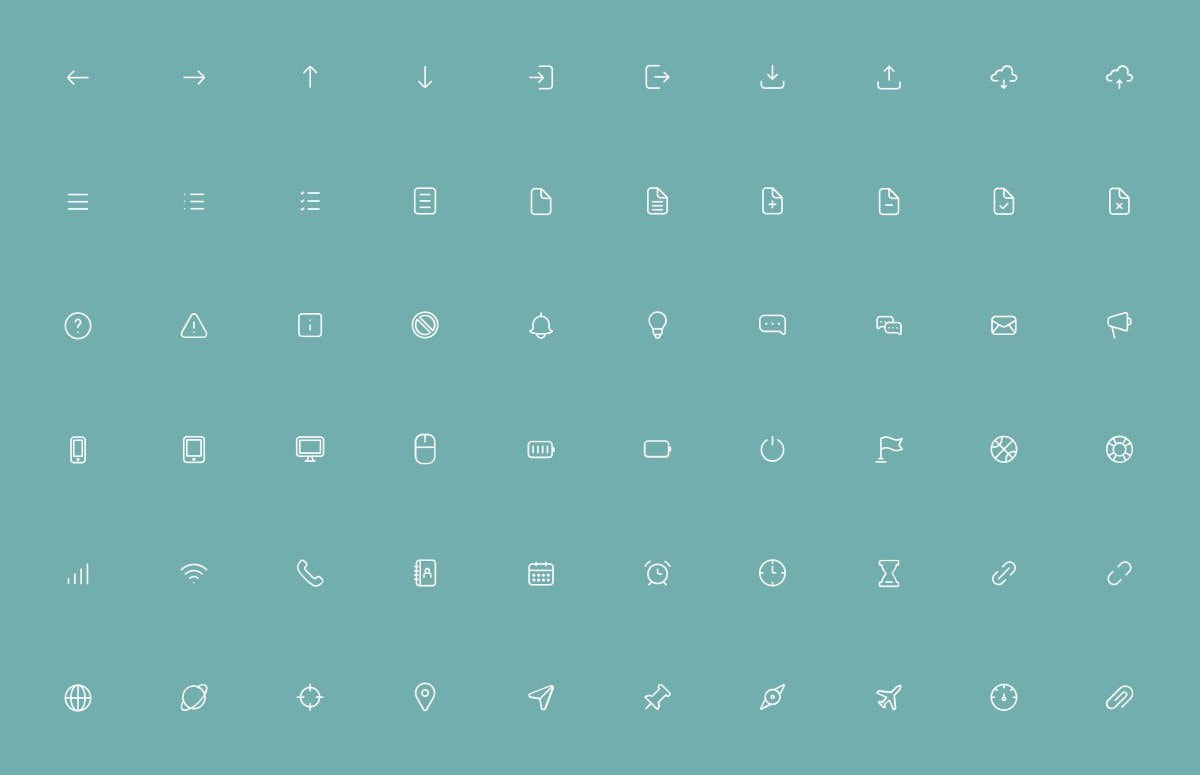 60 free outline icon sets perfect for contemporary designs
