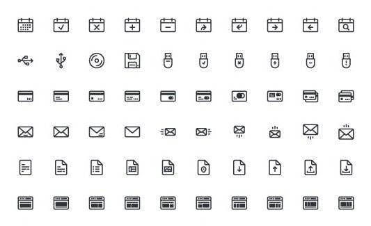 60 free outline icon sets perfect for contemporary designs