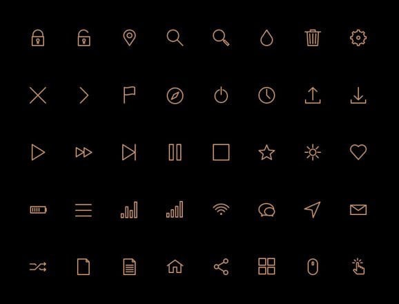 60 free outline icon sets perfect for contemporary designs