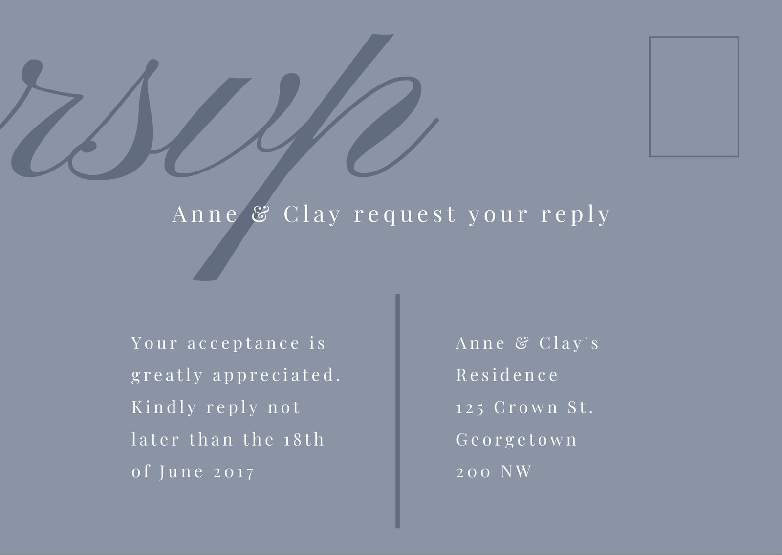 Create Your Own RSVP Postcard - Canva