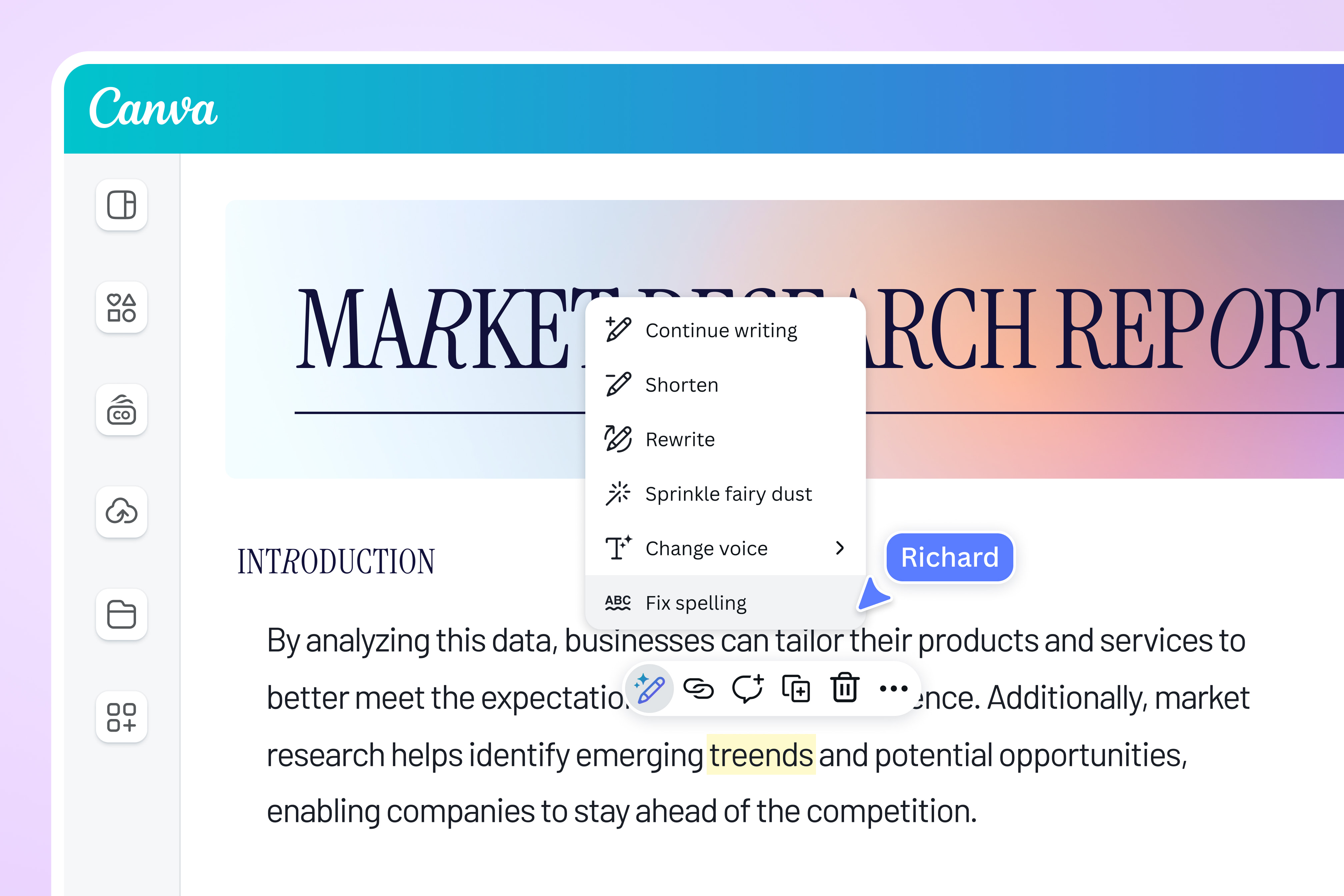 Verificador gramatical gratuito: corrija erros gramaticais com IA | Canva