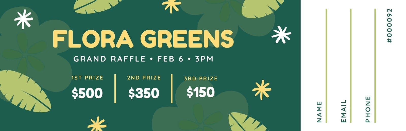 Free Raffle Ticket Maker - Create Raffle Tickets Online | Canva