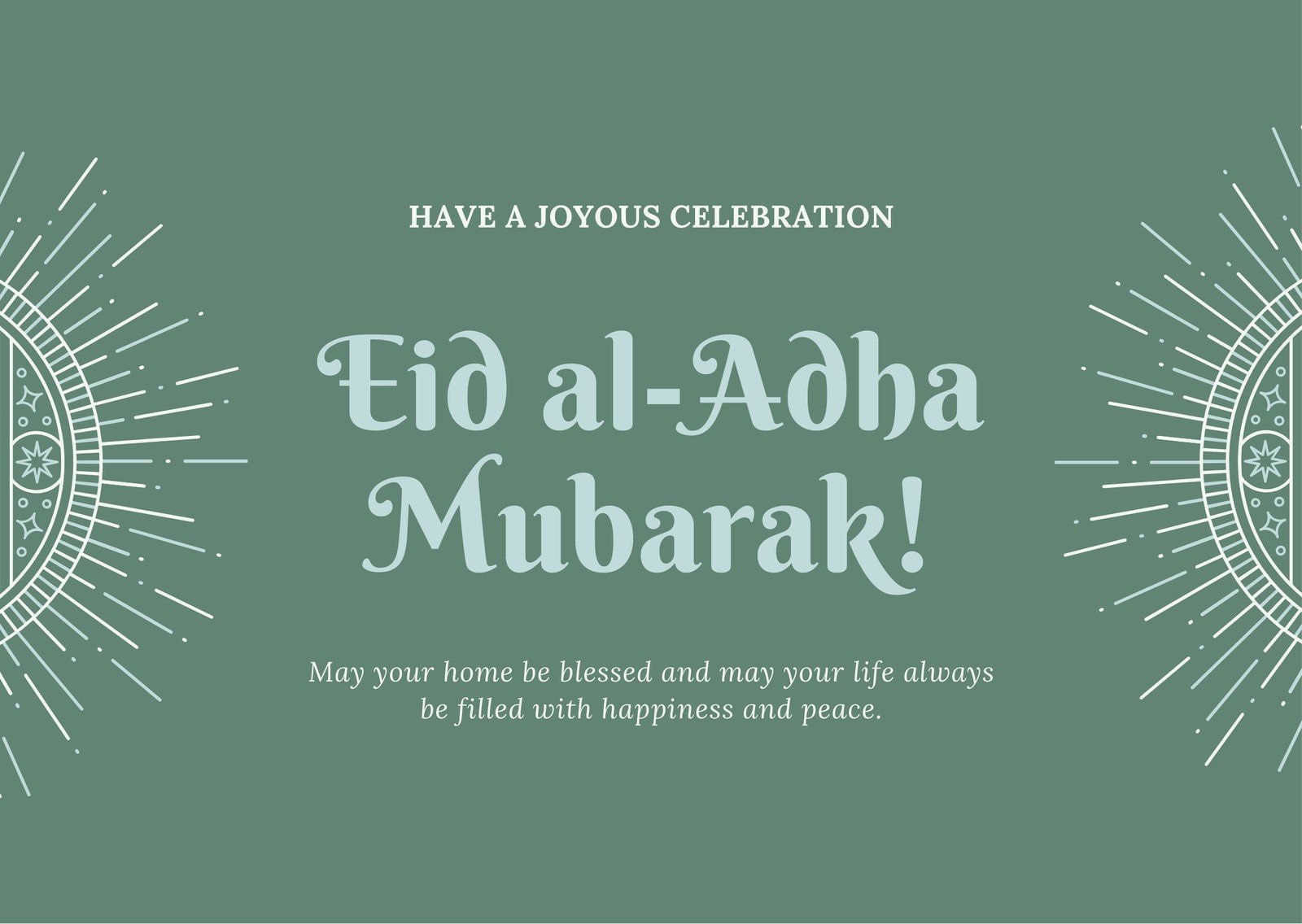 Free Online Eid al-Fitr Card Maker | Canva