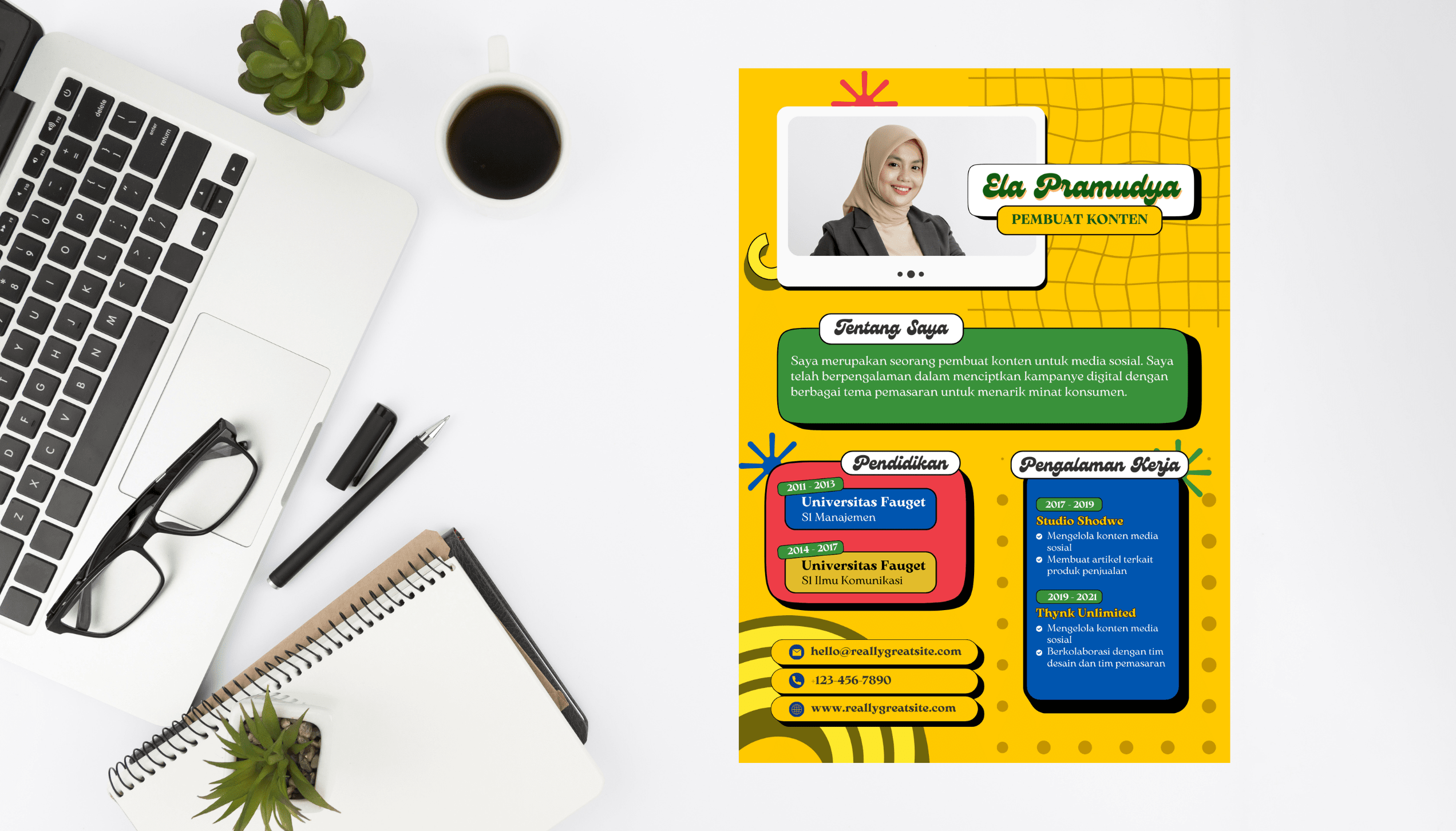 Mudahnya Cara Membuat CV yang Menarik | Canva