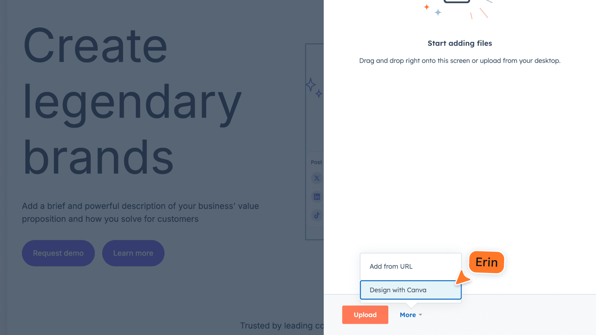 Create, collaborate, and distribute effortlessly with HubSpot and Canva