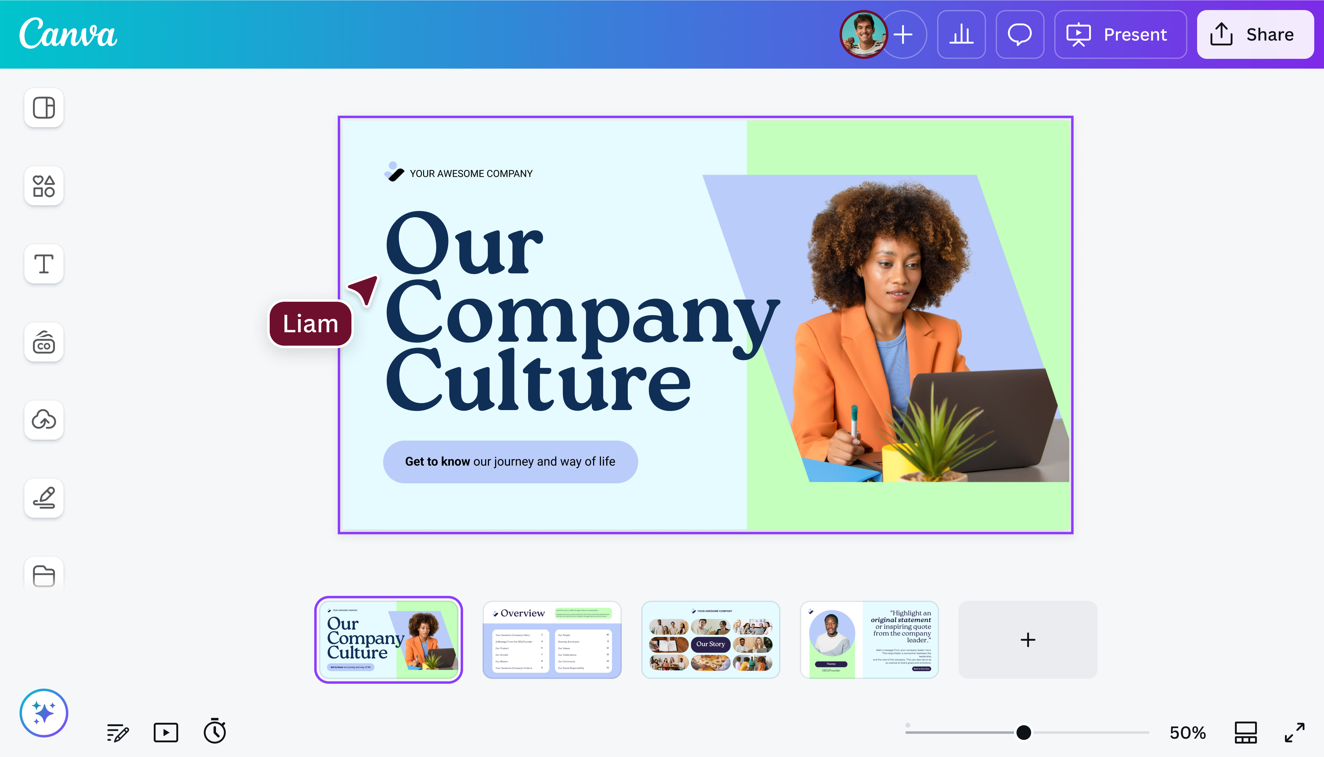 Google Slides - Giải pháp thay thế miễn phí từ Canva