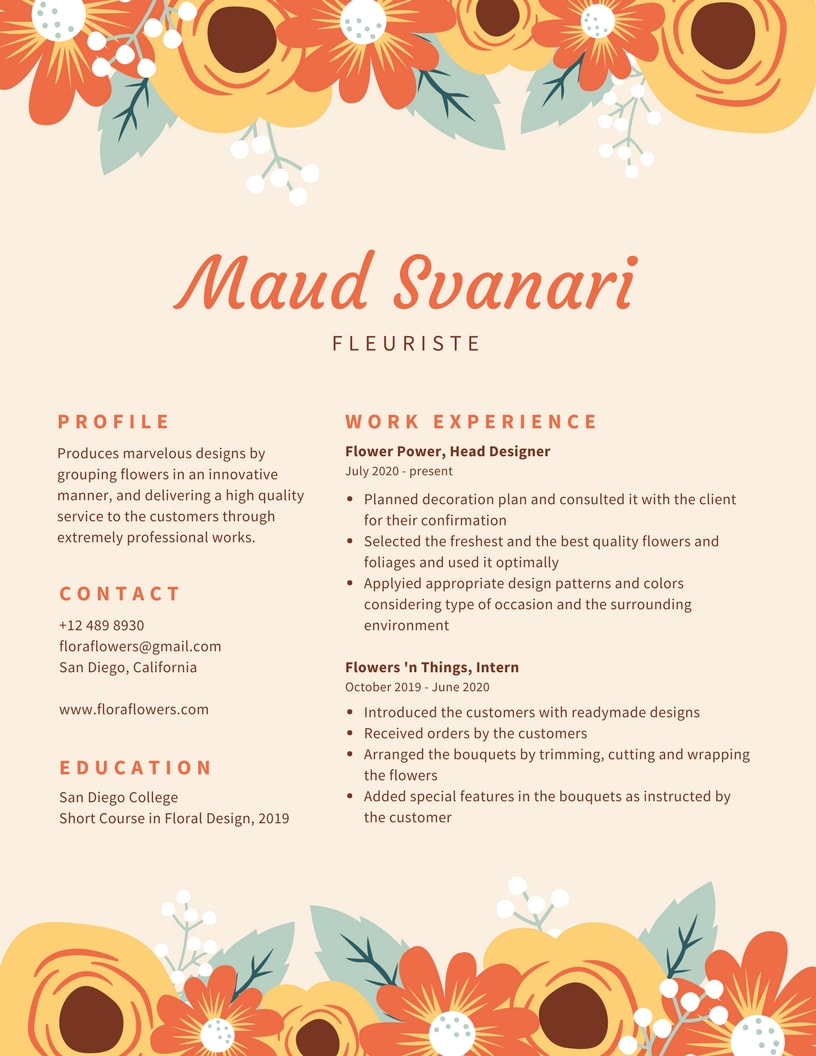 CV Design & Graphique : 20 modèles tendance en 2020 - Canva