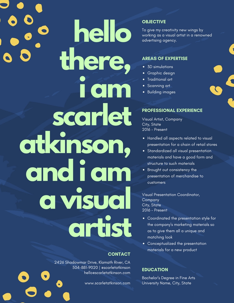 CV Design & Graphique : 20 modèles tendance en 2020 - Canva