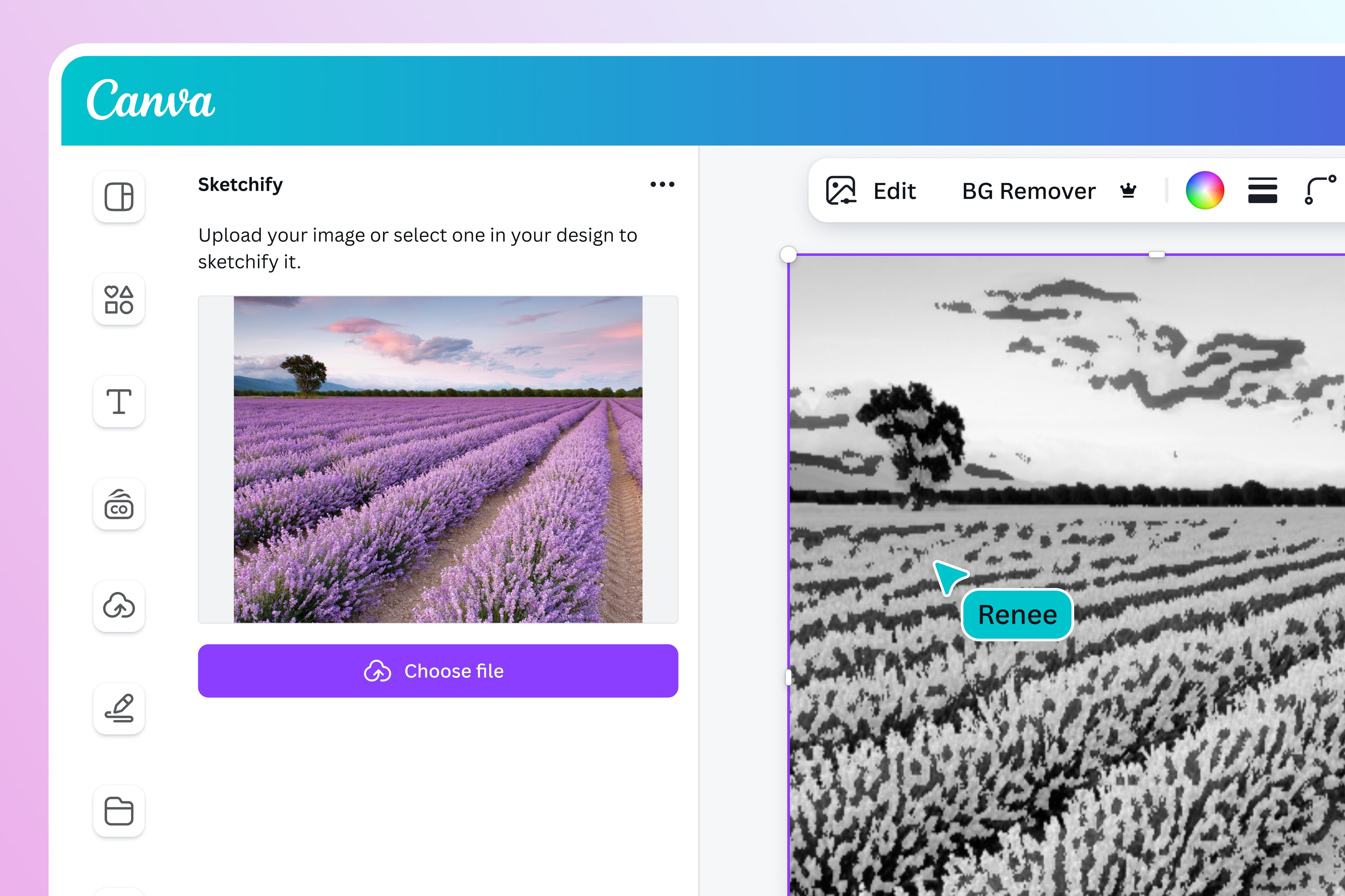 Foto naar Schets: Maak van een afbeelding een schets online | Canva