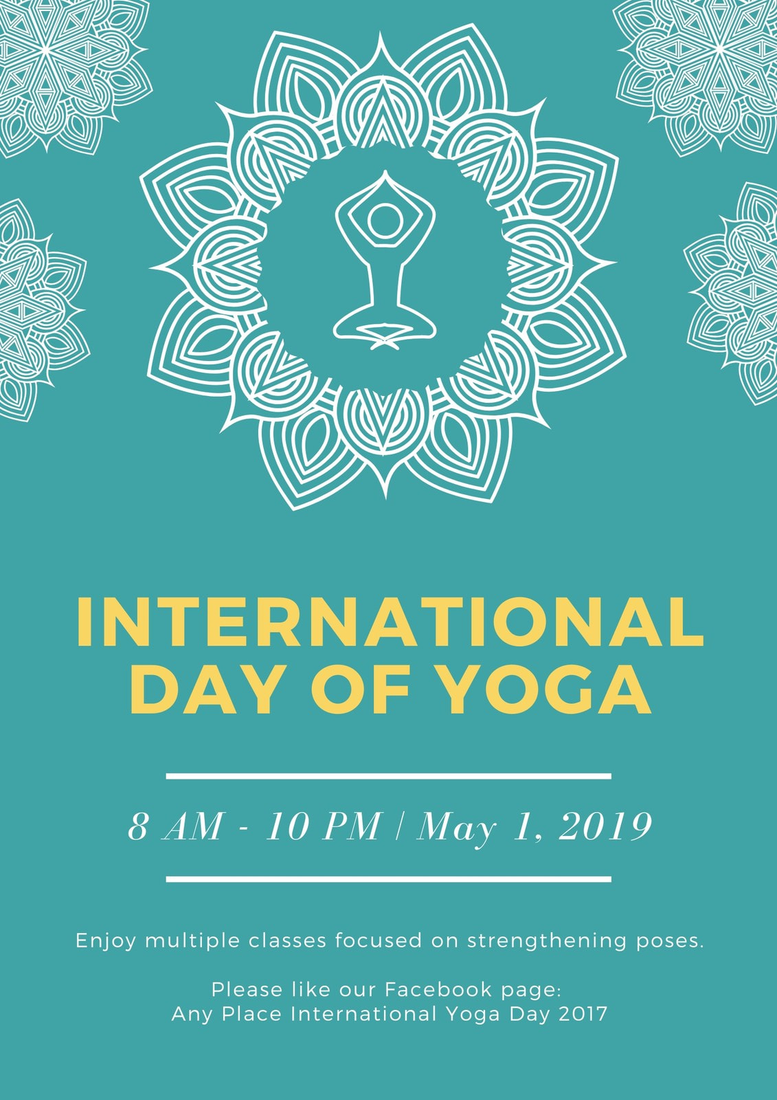 Free Online International Day of Yoga Poster Maker | Canva