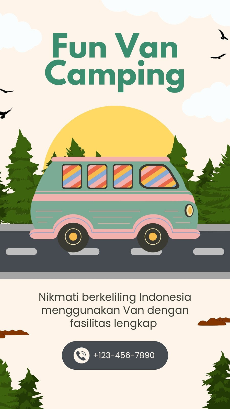 Membuat Status WhatsApp dengan Beragam Desain - Canva