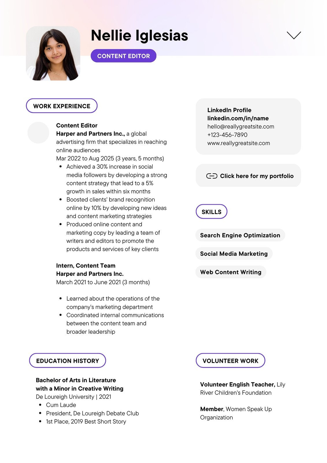 Free Online Resume Maker Canva Brian Waweru On LinkedIn: Free Resume