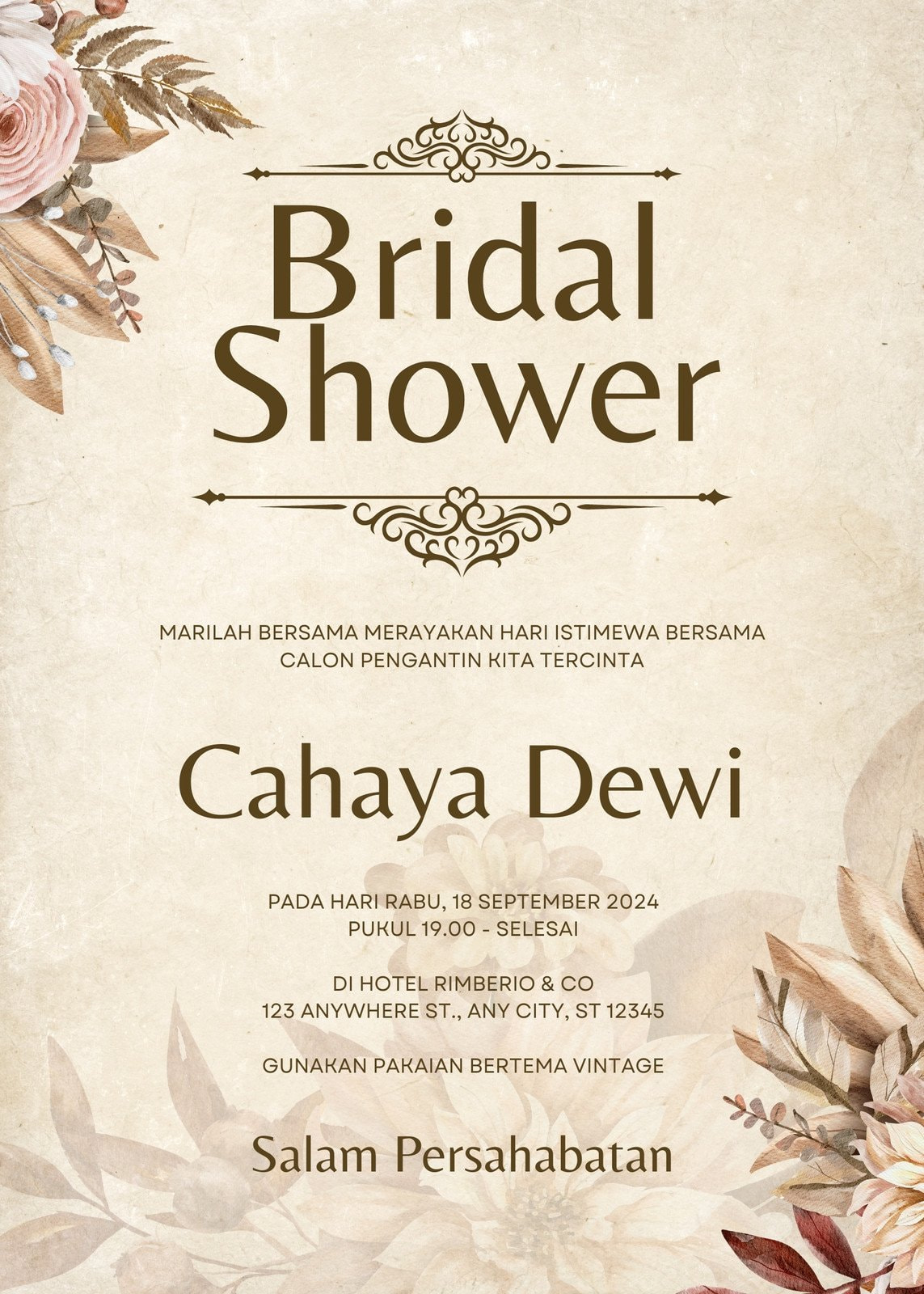 Buat Undangan Digital Gratis dengan Mudah | Canva