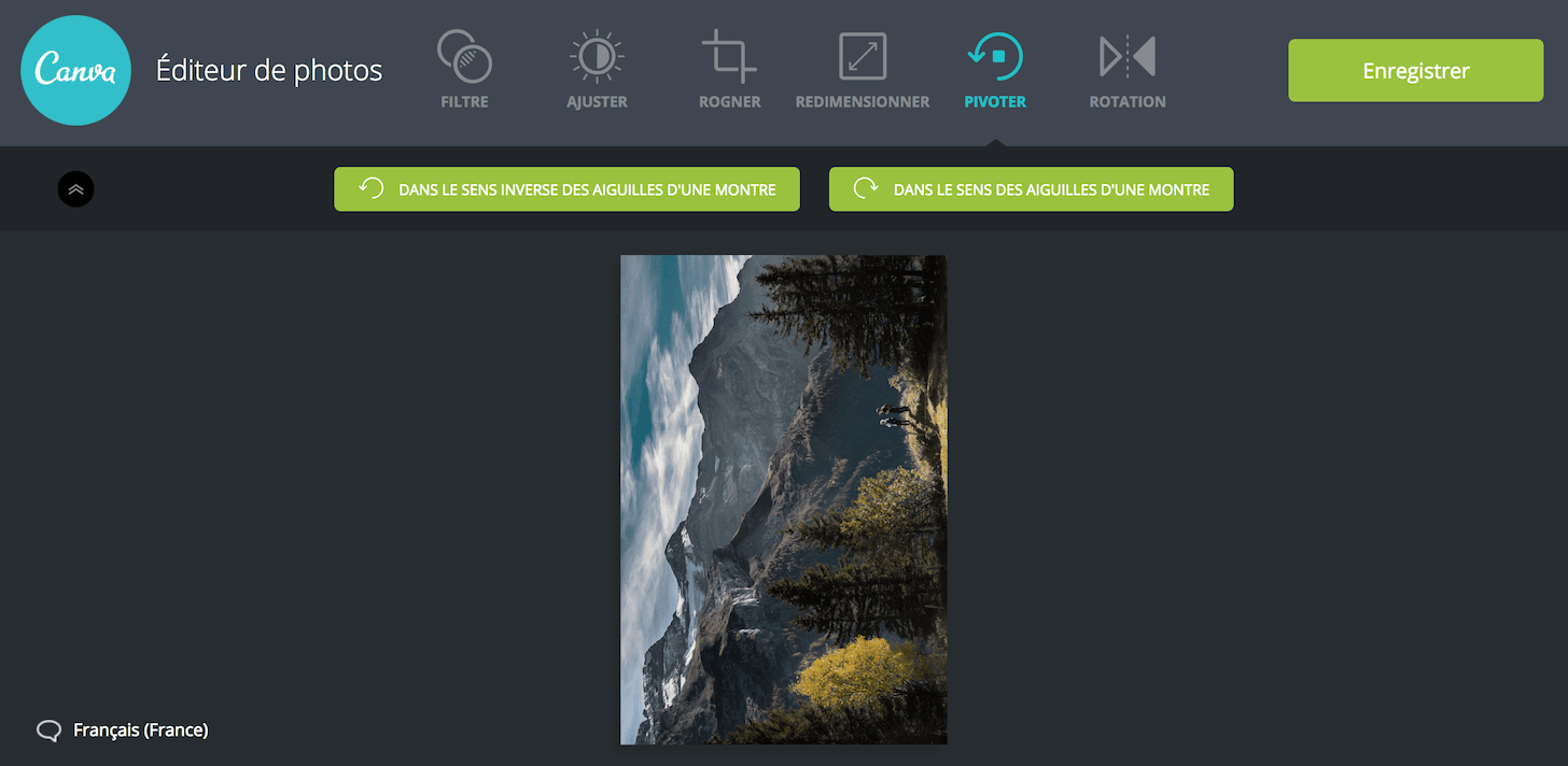 Tuto retouche photo en ligne gratuite - Canva