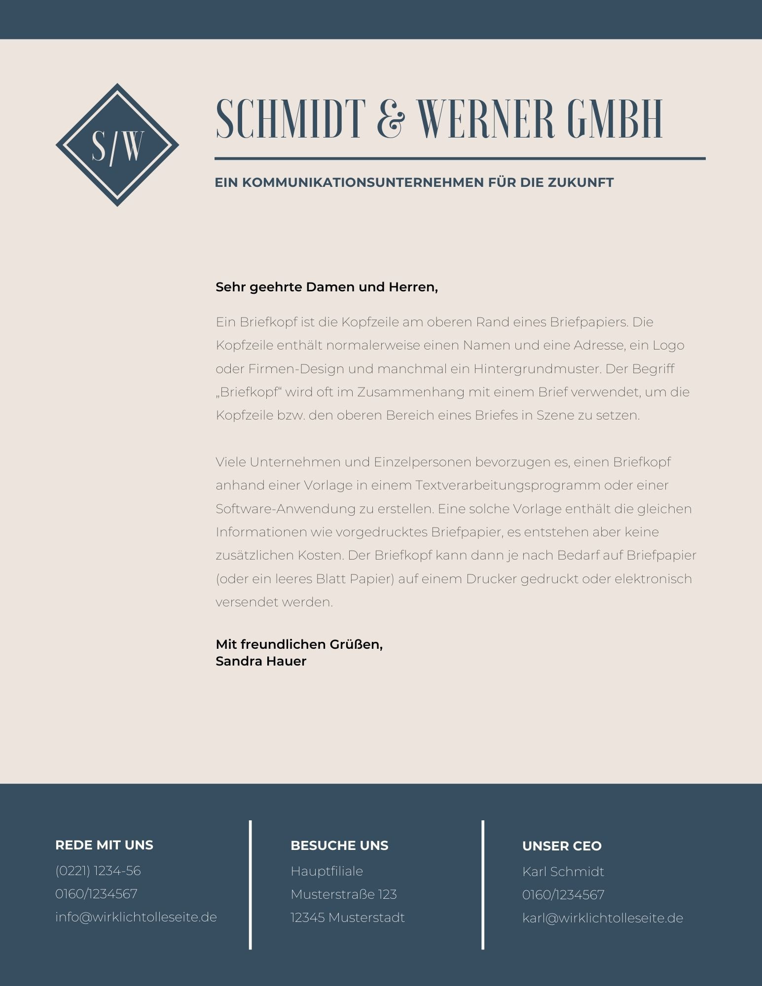 30 Vorlagen für ein modernes & schickes Briefkopf-Design