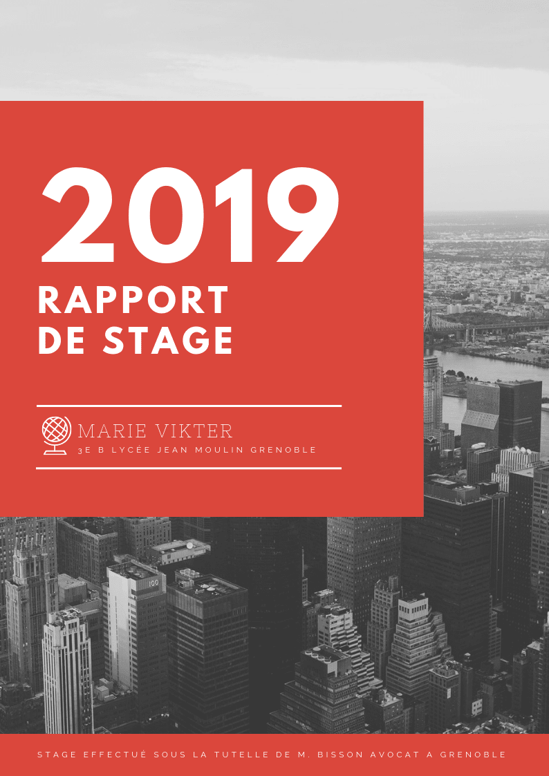 Exemple De Rapport Stage Rapport De Stage Le Plan D un Rapport De
