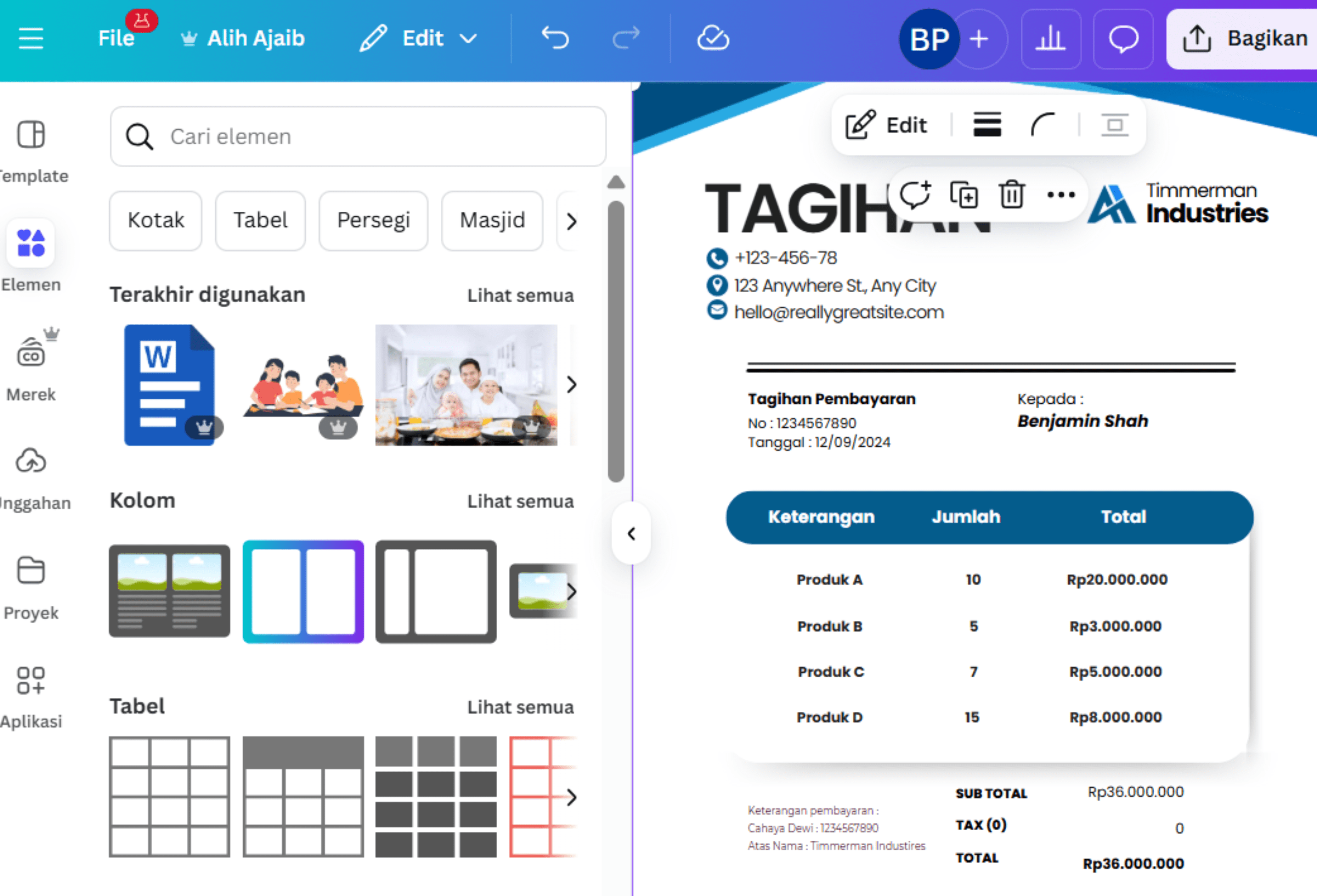 Ubah PDF ke Word Online | Canva