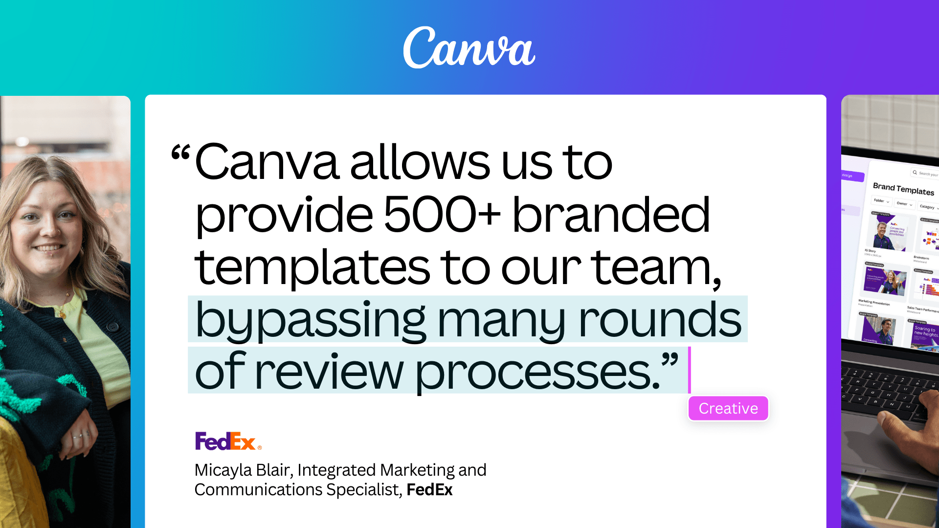 How Canva empowers 1,400 FedEx teams to create in minutes, not days