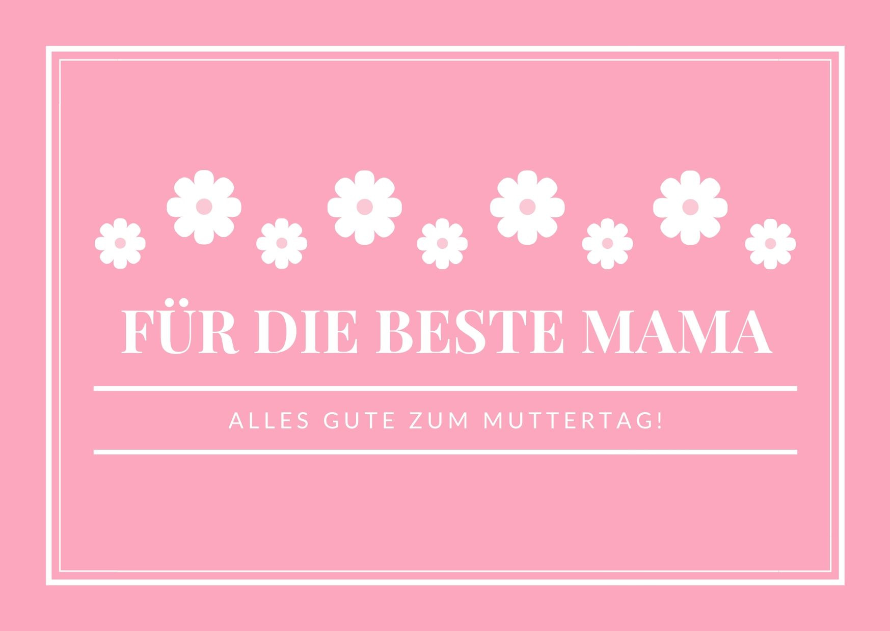 24 schöne Vorlagen für Muttertagskarten zum Gestalten