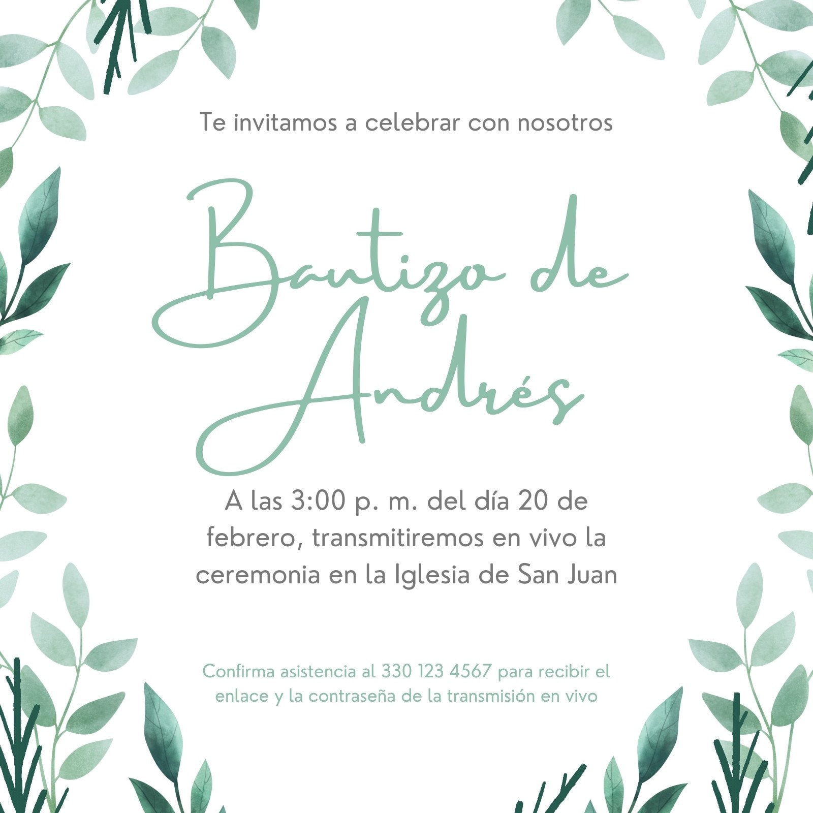 Invitaciones De Bautizo En Forma De Postal Invitación Para Bautizo