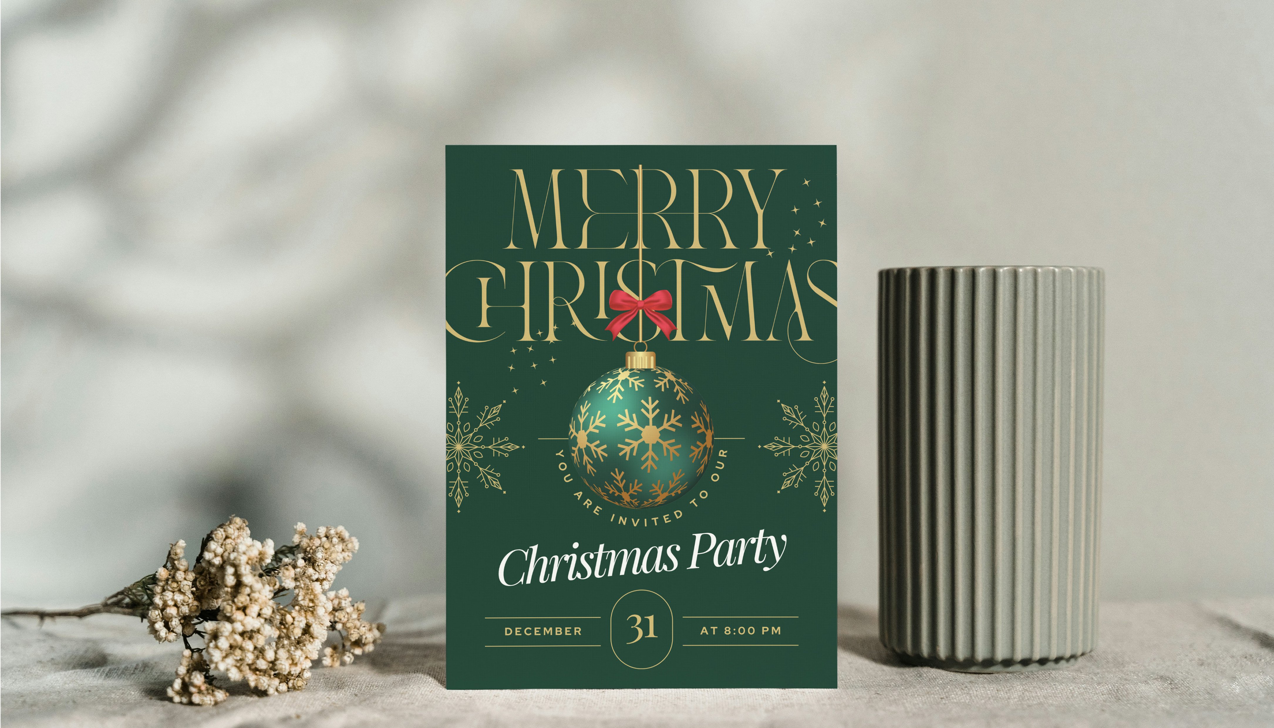 Free invitation mockup generator | Canva