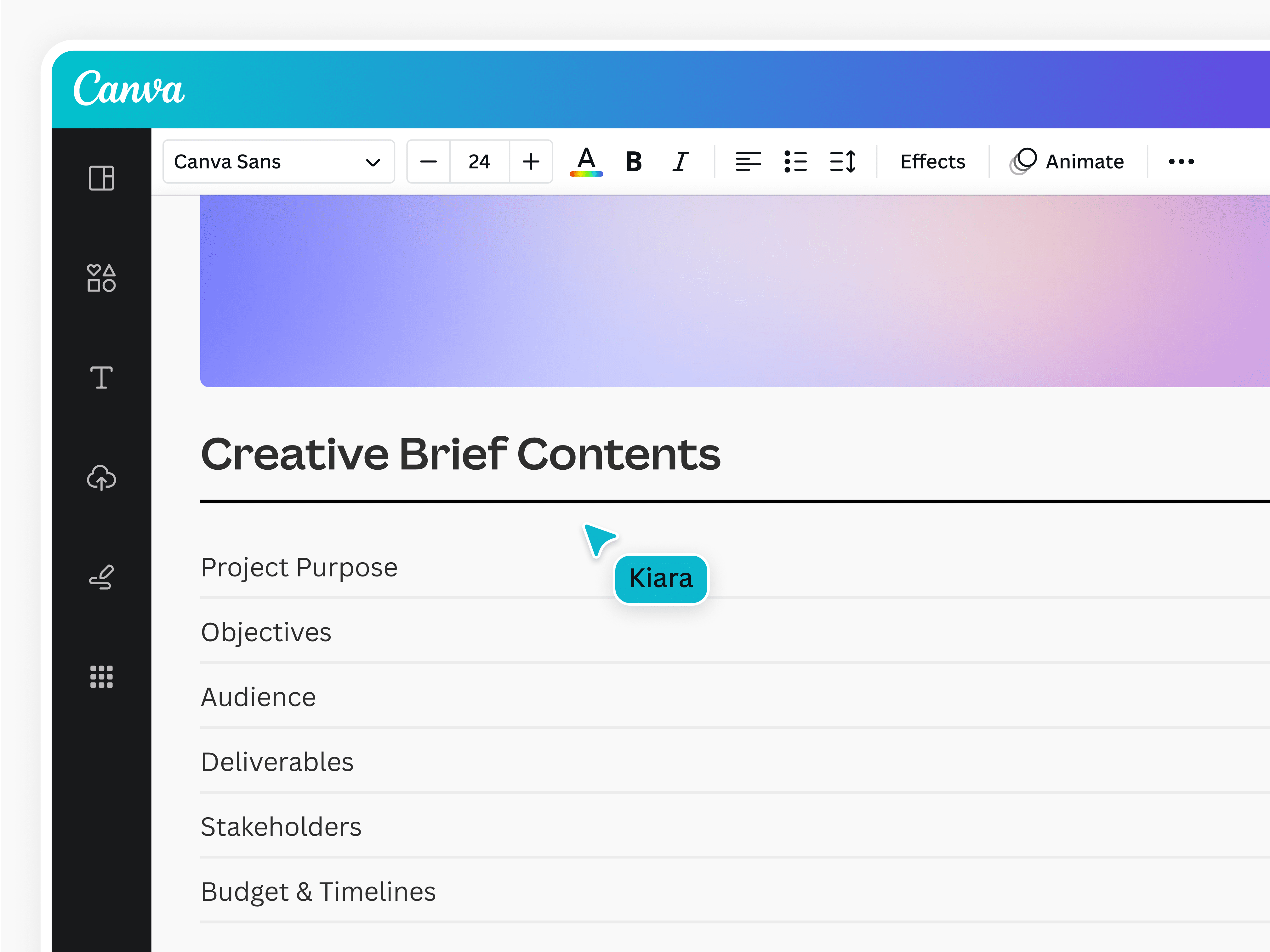 Como escrever um briefing criativo (exemplos e modelos) | Canva