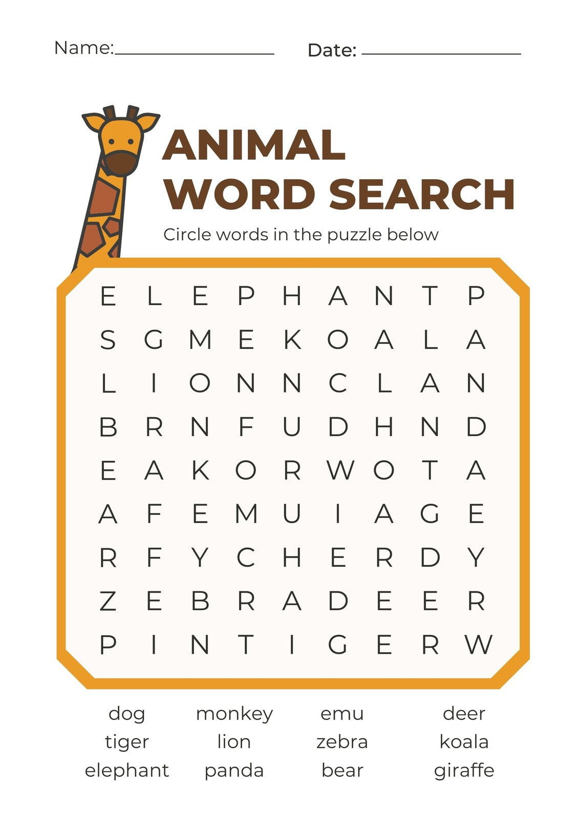 Create Your Own Word Search Create Super Your Own Word