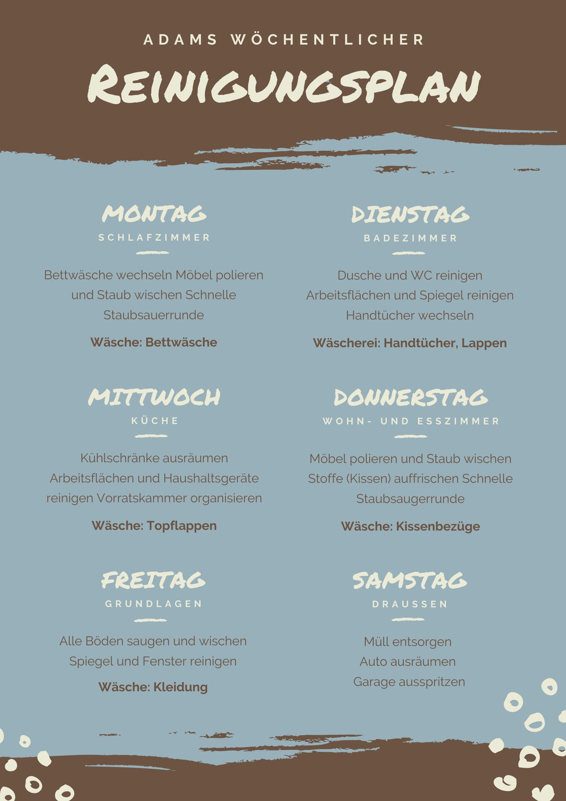Erstelle deinen eigenen Wochenplaner | Canva