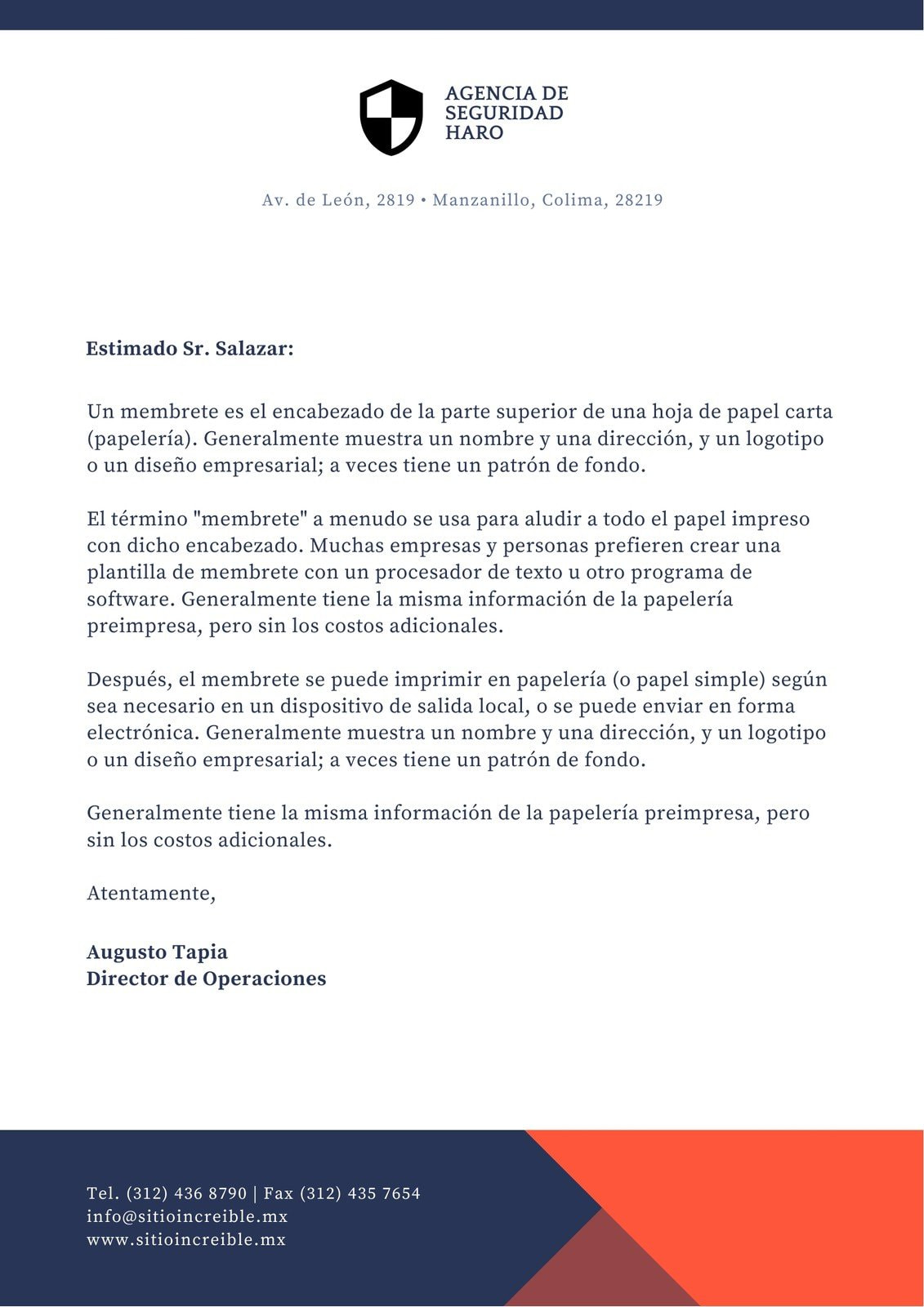 Ejemplos De Membretes Para Hacer Negocios Profesional Y Creativo