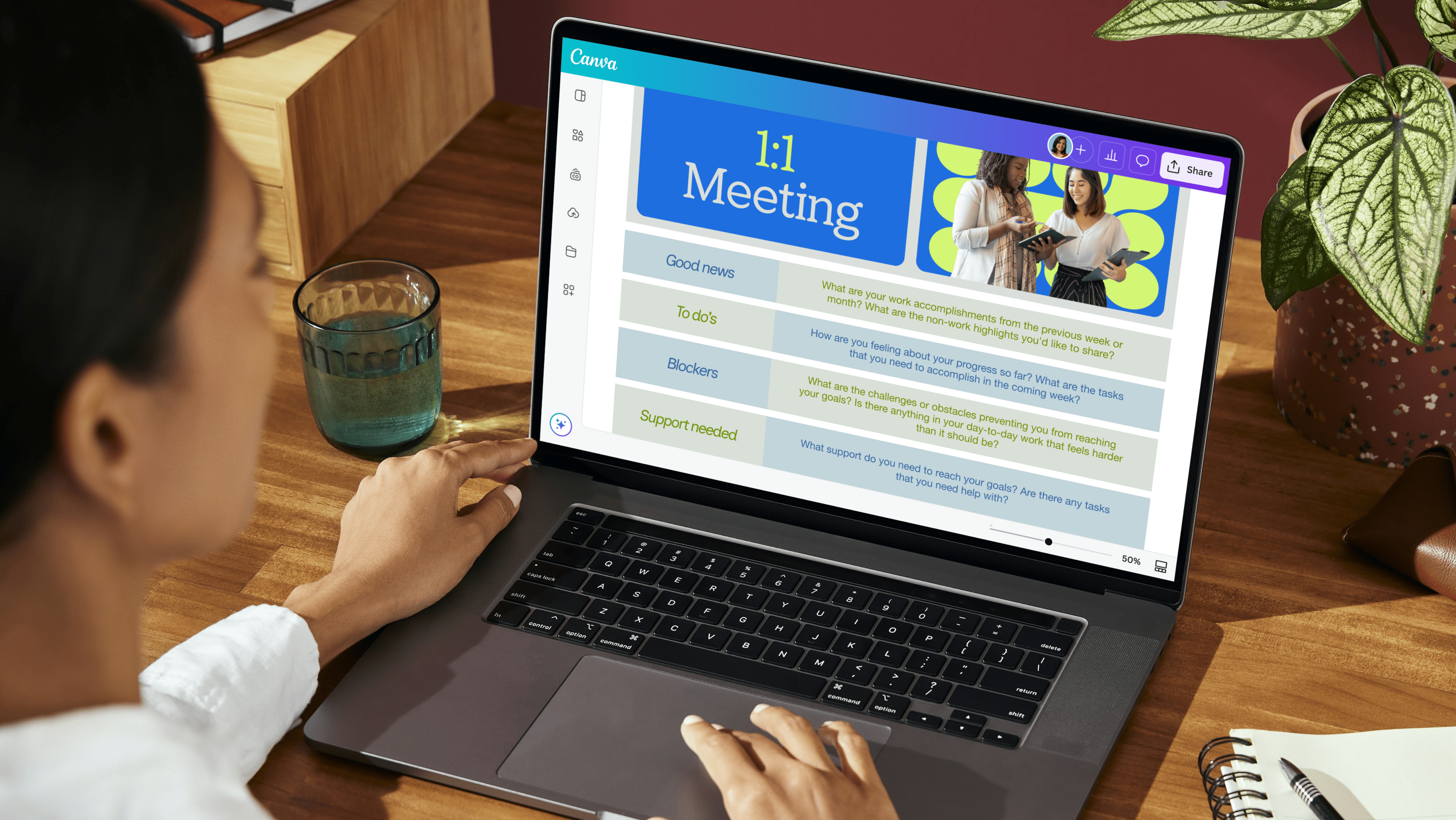 One-on-one meeting: Questions, agenda, and templates | Canva