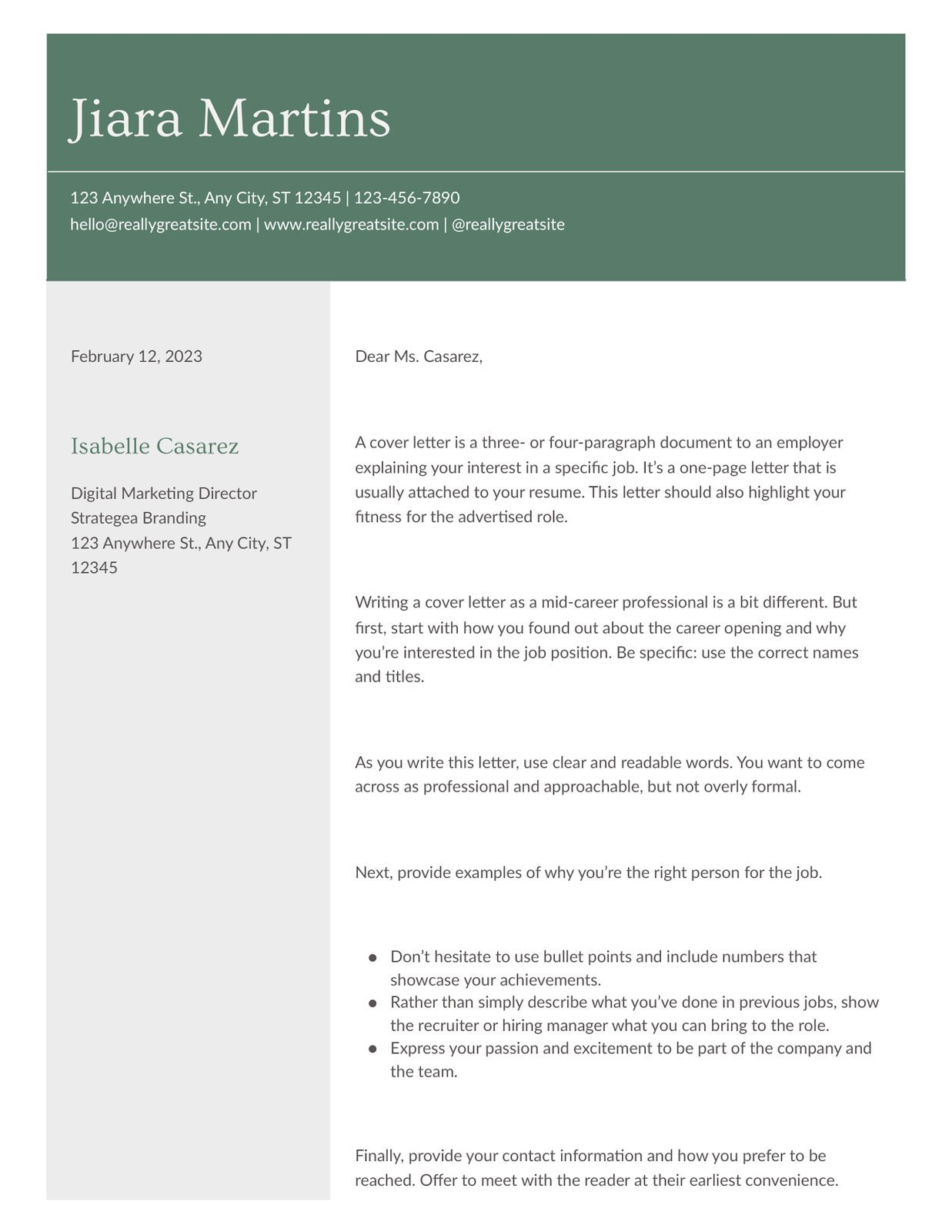 Live Career Cover Letter Cover Letter Builder | Generate A Cover